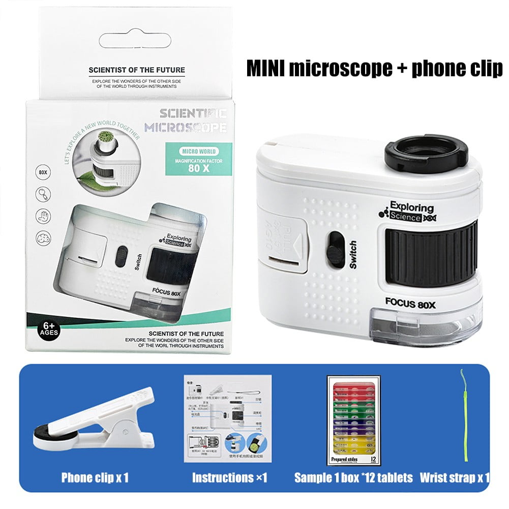 NovaSpark Portable and User Friendly 8X Mini Pocket Microscope for ...