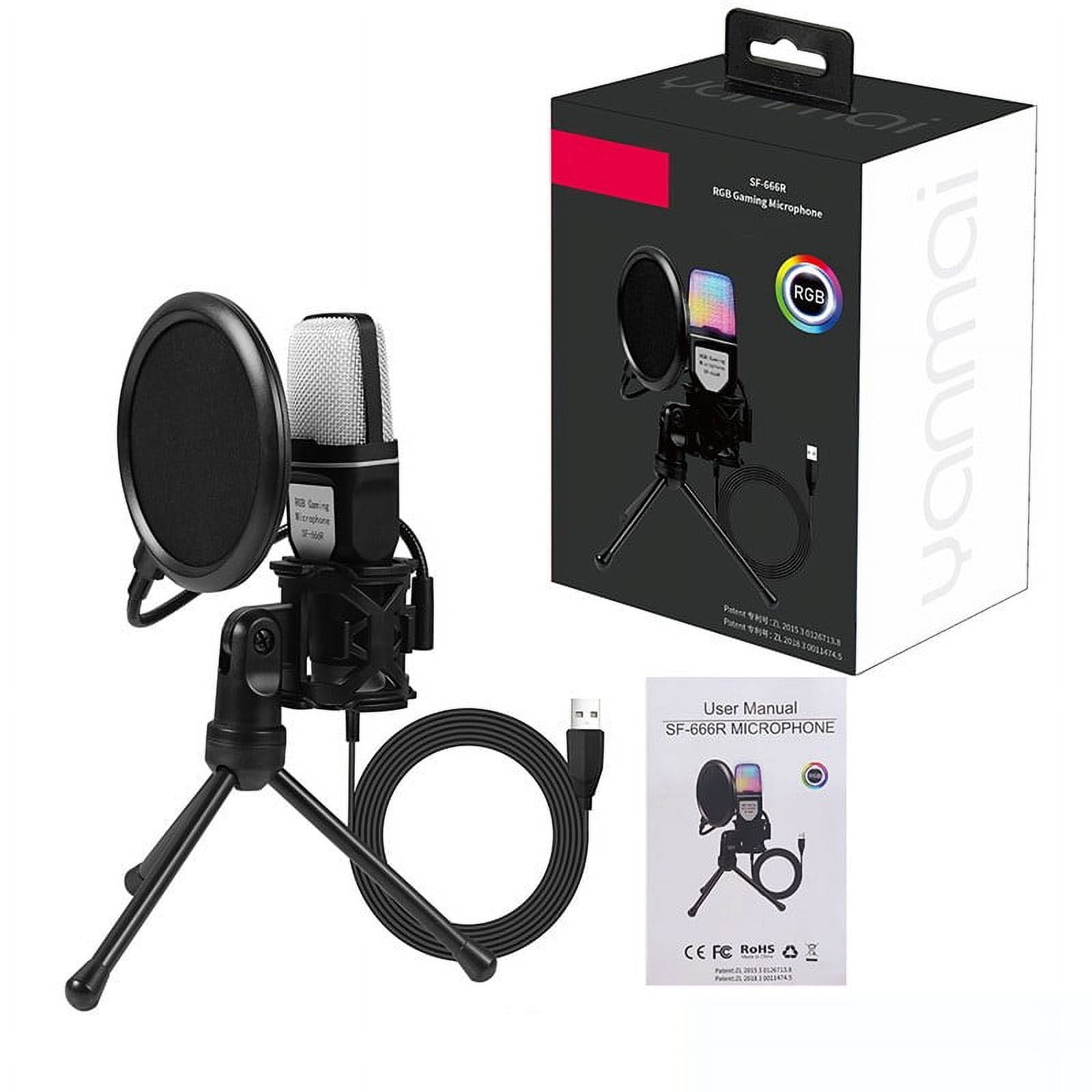 NovaSpark Professional Grade Usb Microphone with Rgb Lighting Perfect ...