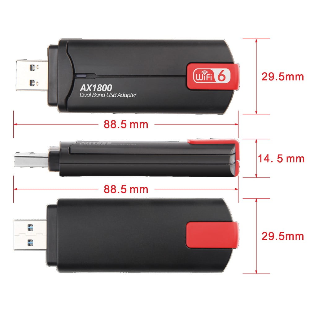 NovaSpark Usb Wifi 6 Adapter for Pc: Tri-Band Connectivity, Wpa3 ...