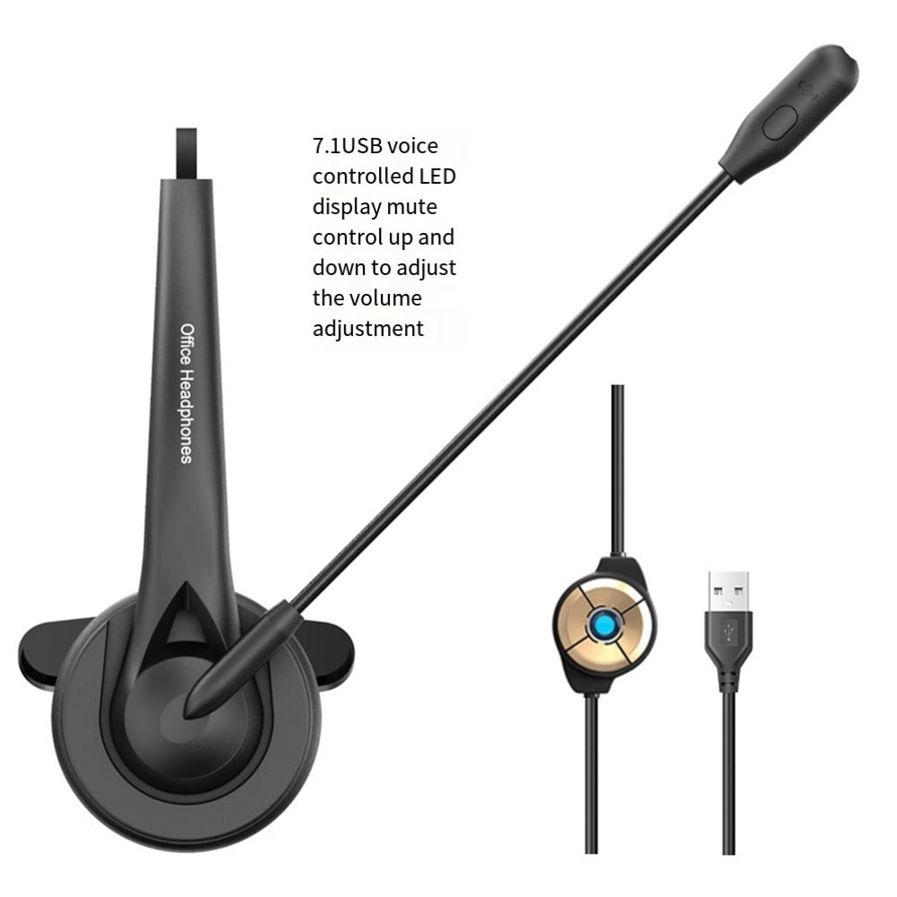 NovaSpark Wireless Headset with Mic: 65H Worktime, Noise Cancelling ...