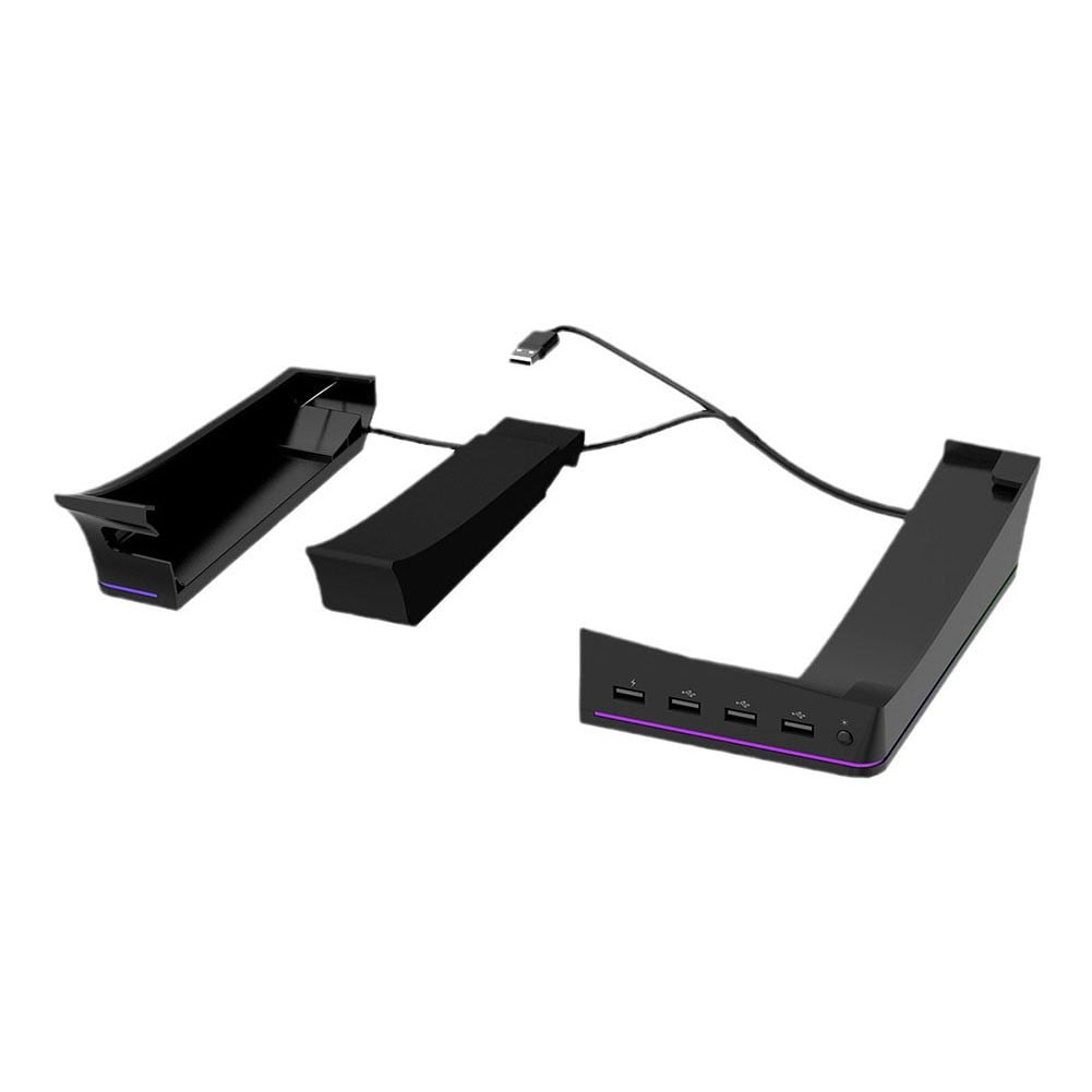 NovaSpark for Ps5 Pro Stand with 14 Led Modes & 4 Usb Hubs Sleek ...