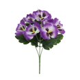 NovaStitch 1PCS Artificial Silk Violet Flower UV Resistant Plants ...