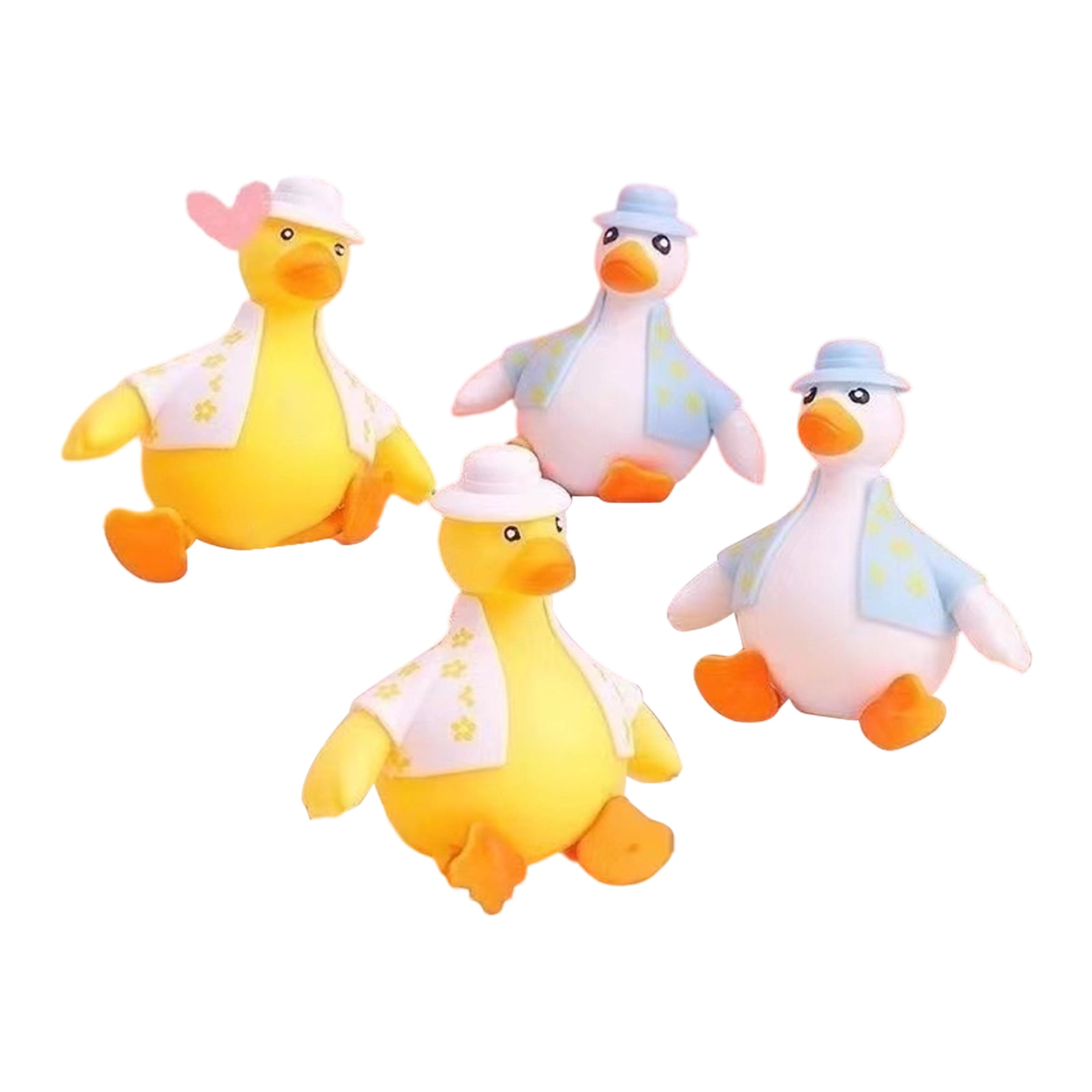 NovaStitch Dress Up Duck Stress Reliever Soft Rubber Cartoon Animal ...