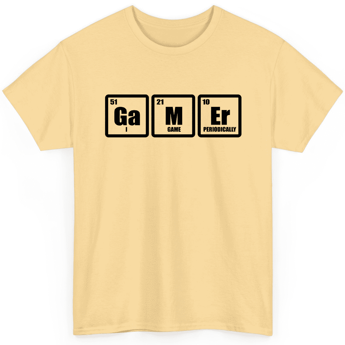 NovaTee Gamer Periodic Table Graphic Gaming Tee Video Game Shirt For ...