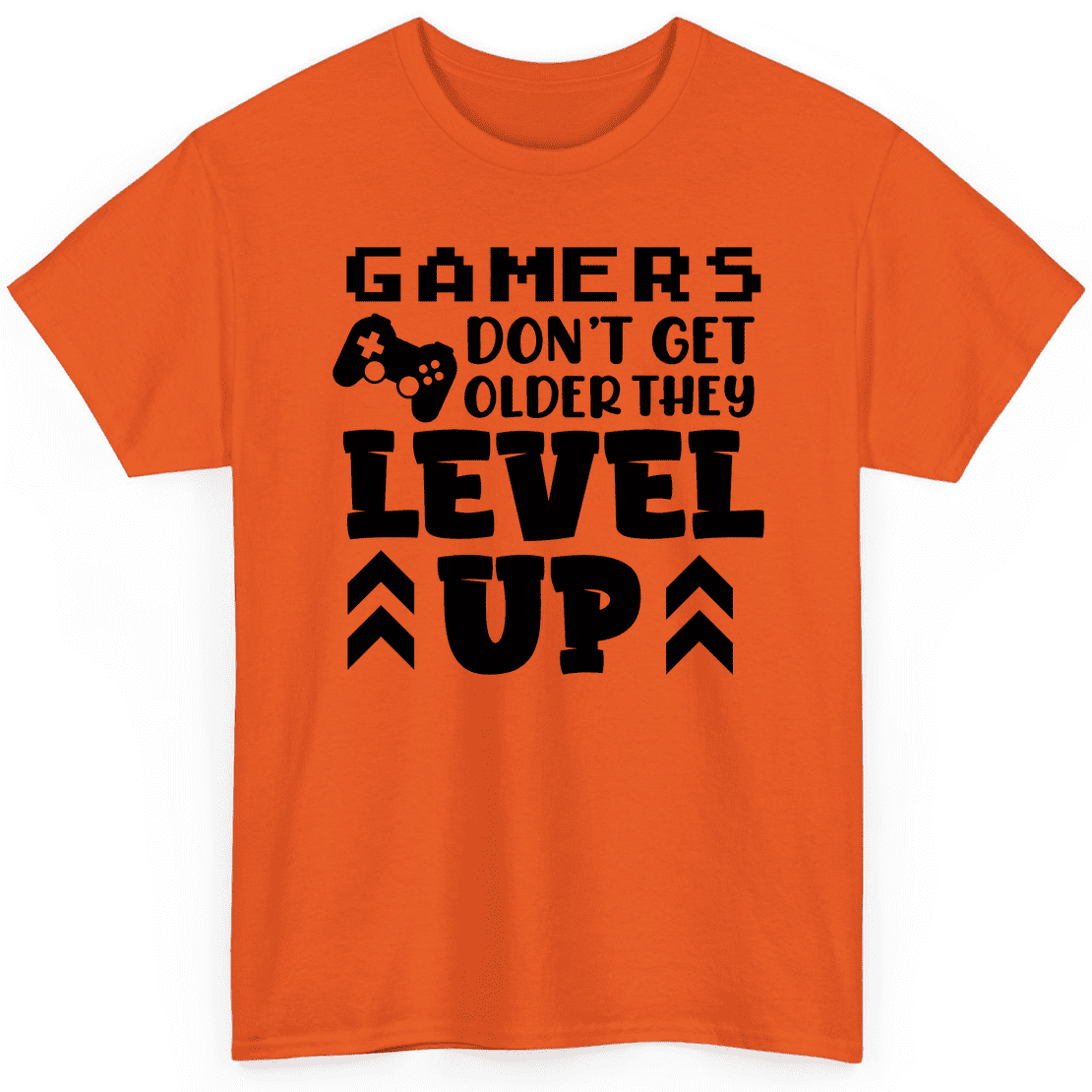 NovaTee Gamers Dont Get Older They Level Up Gaming Tee Video Game Shirt ...