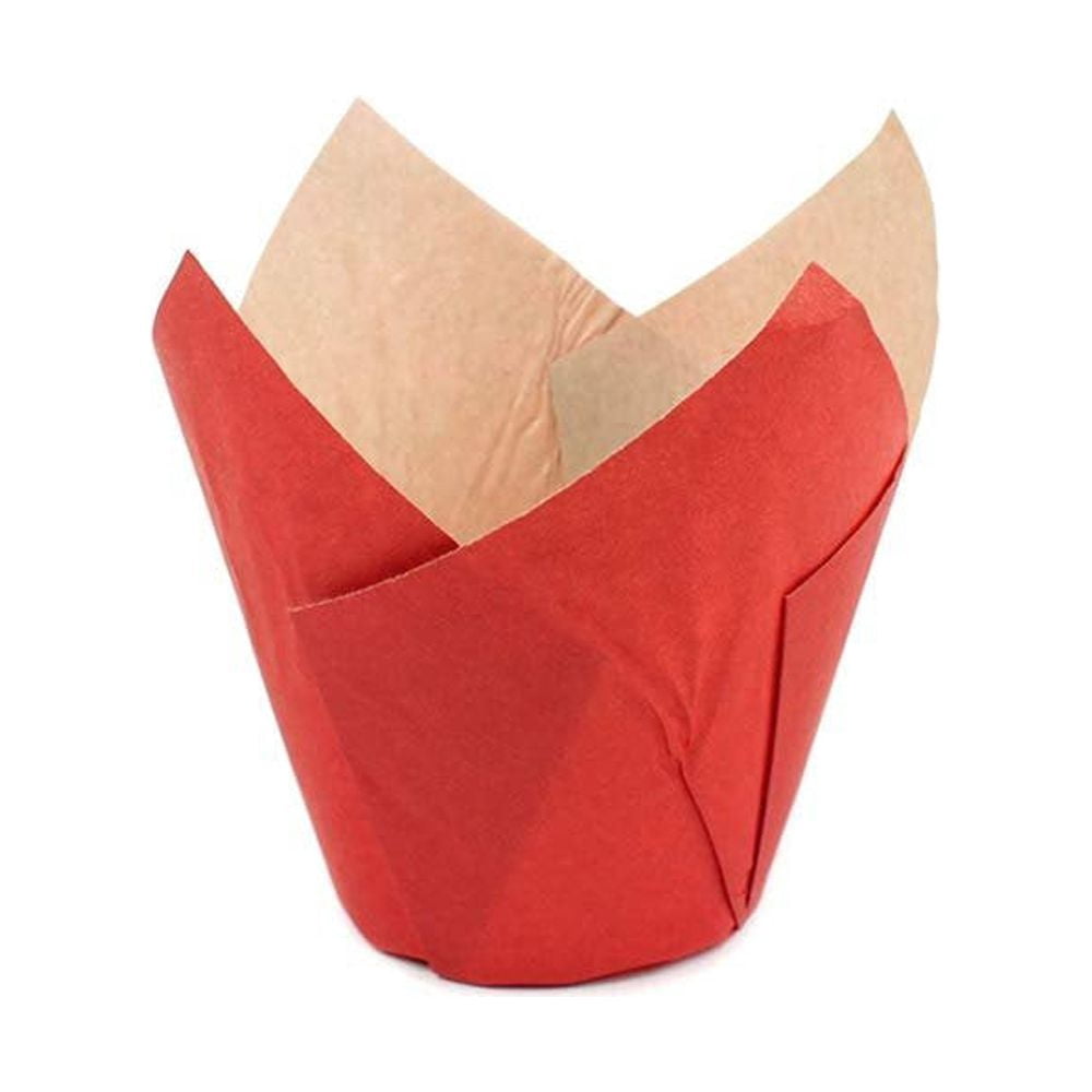 Novacart 160/50 Elite Grease-Proof Tulip Baking Cup 2" Base Diameter x ...