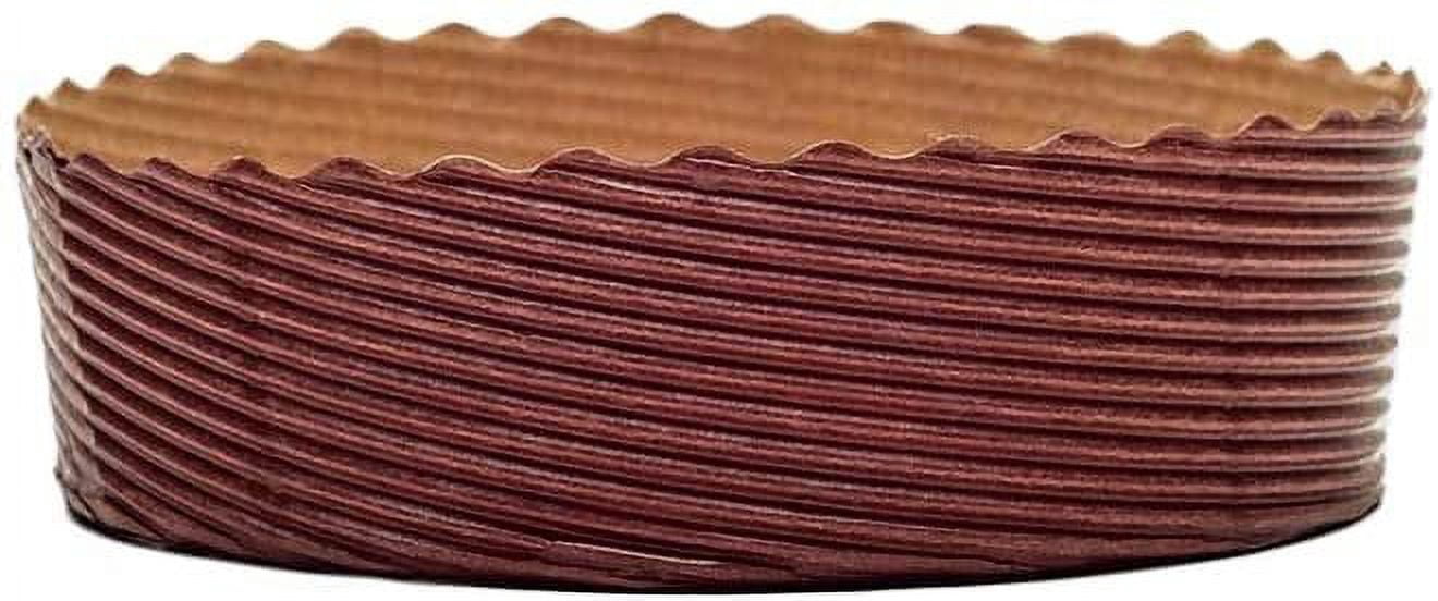 Novacart Brown MBB100/30 Round Paper Mold 4 Inch Bottom Diameter x 1-3/ ...