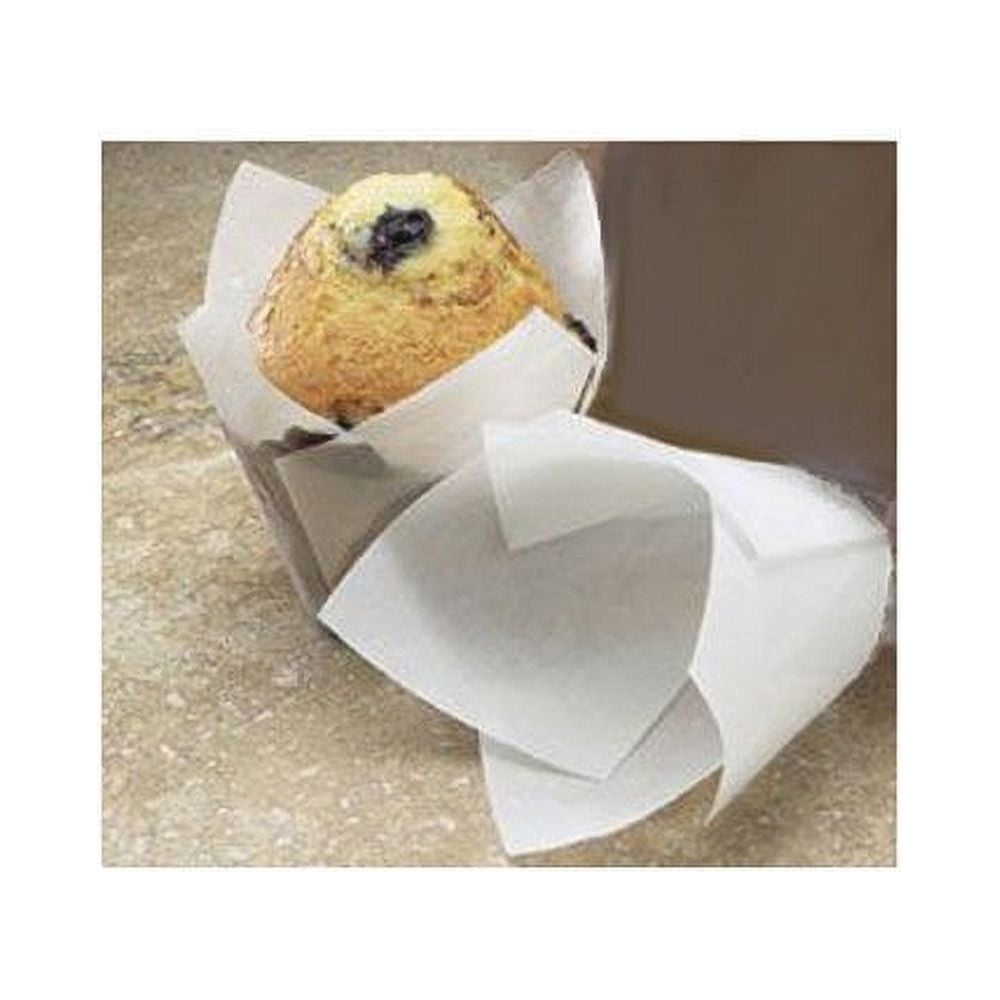 Novacart Tulip Baking Cup, White 300, 1-1/2" to 2-1/4" High - Walmart.com