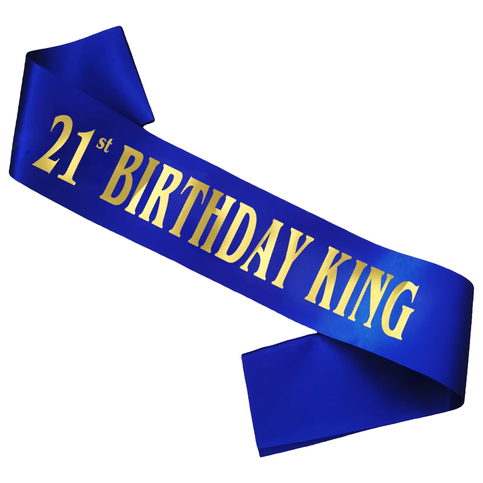 Novaflare 21st Birthday King MMF7 Sash for Boy, Royal Blue Birthday ...