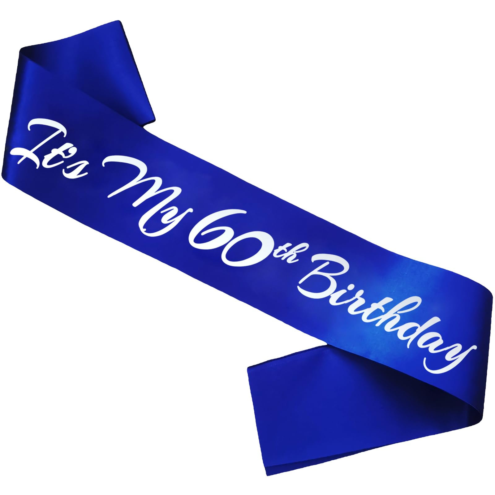 Novaflare It's My 60th Birthday Sash, Royal Blue Birthday Sash for 60th ...
