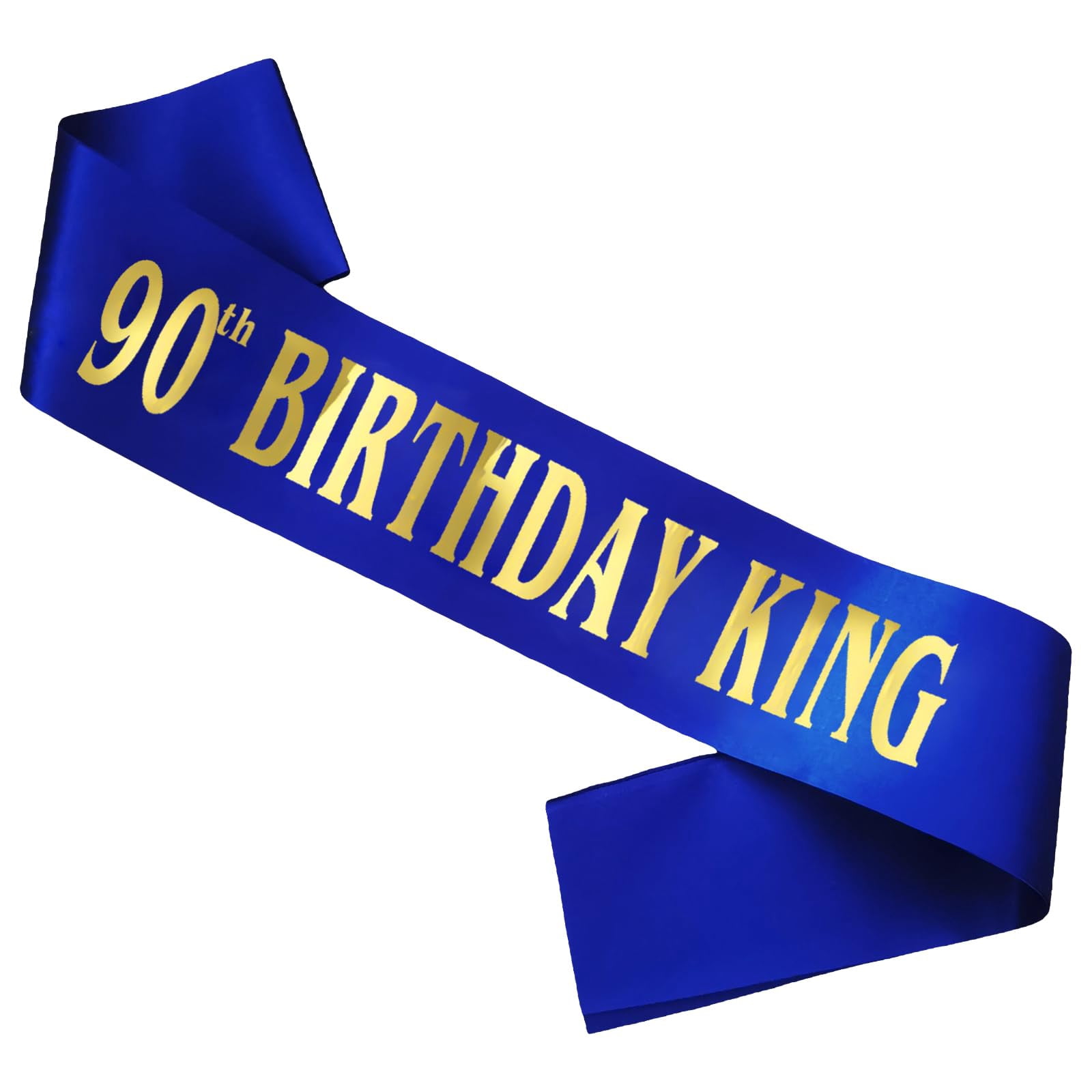 Novaflare 90th Birthday King Sash for Men, Royal Blue Birthday Sash for ...