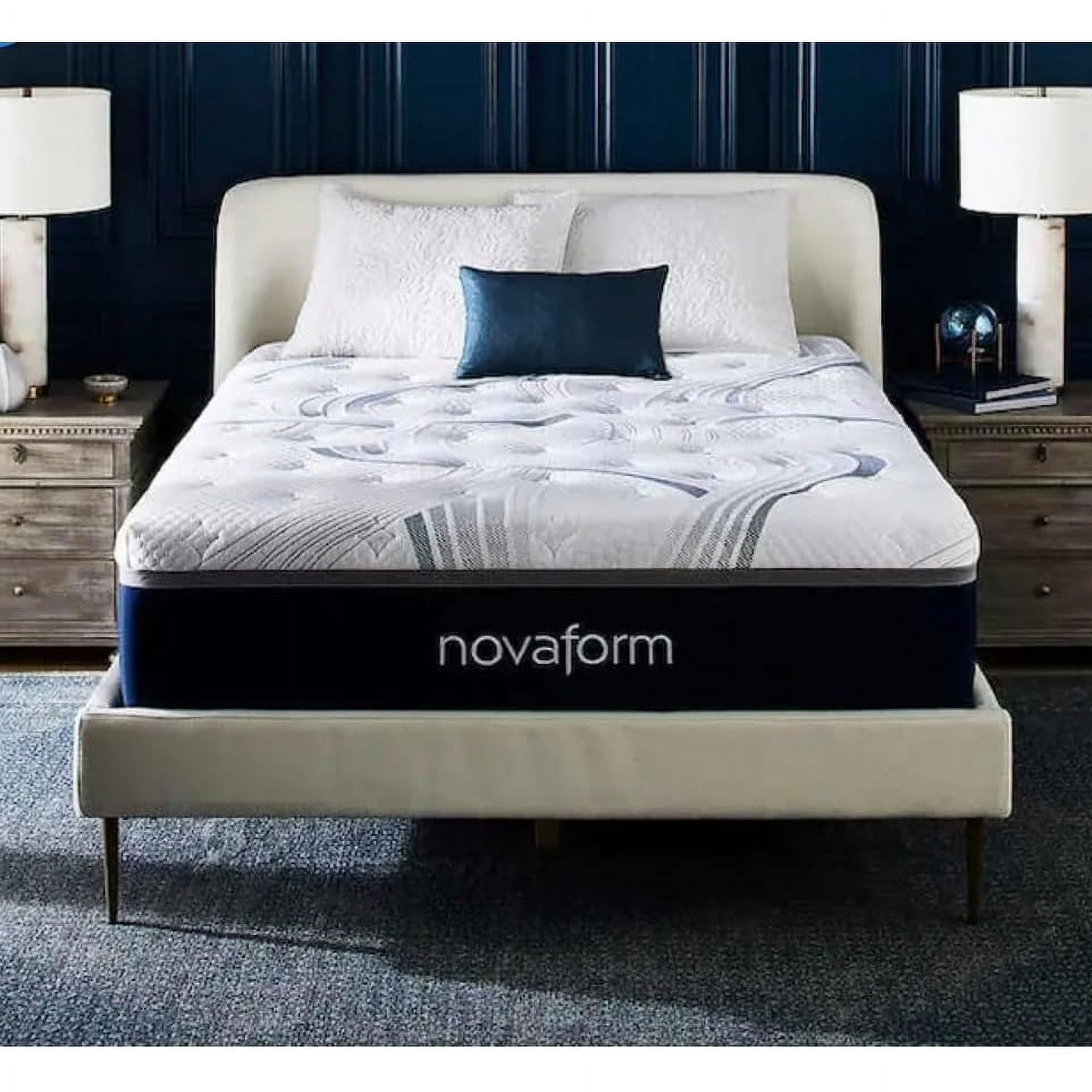Novaform 14‚Äù Cooling ComfortGrande Advanced Gel Memory Foam Mattress ...