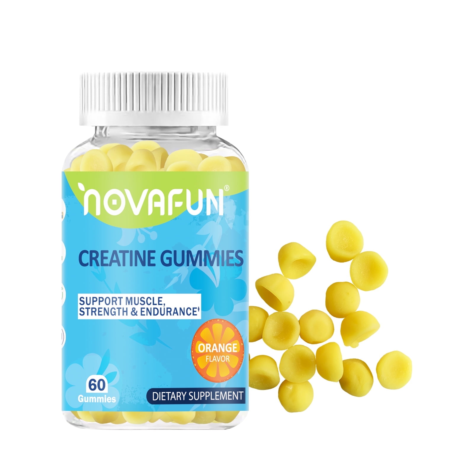 Novafun Creatine Gummies – 1500mg Creatine Monohydrate for Muscle ...