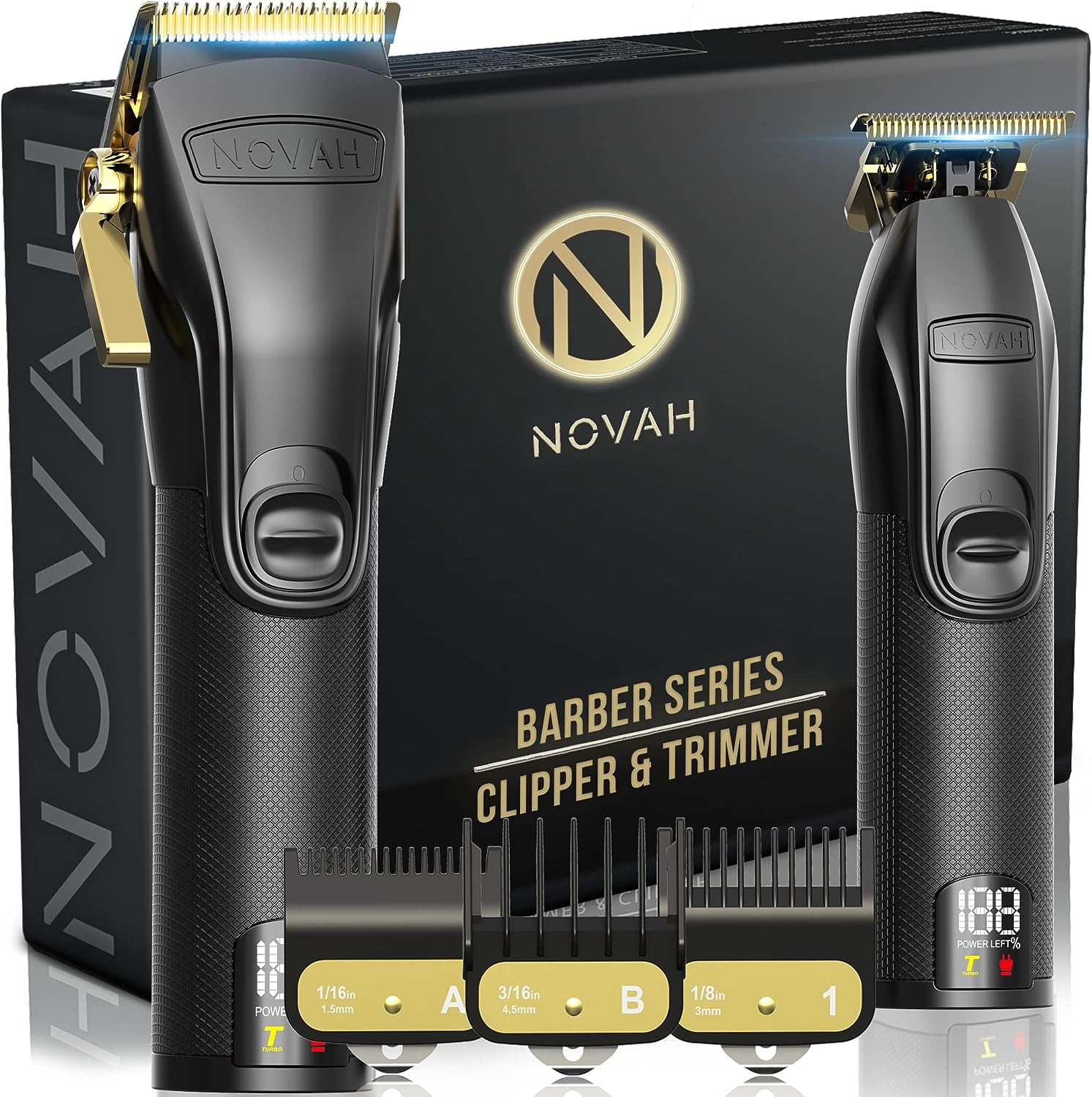 Novah® Barber Series Cordless Hair Clipper and Trimmer Set for Men - Walmart.com