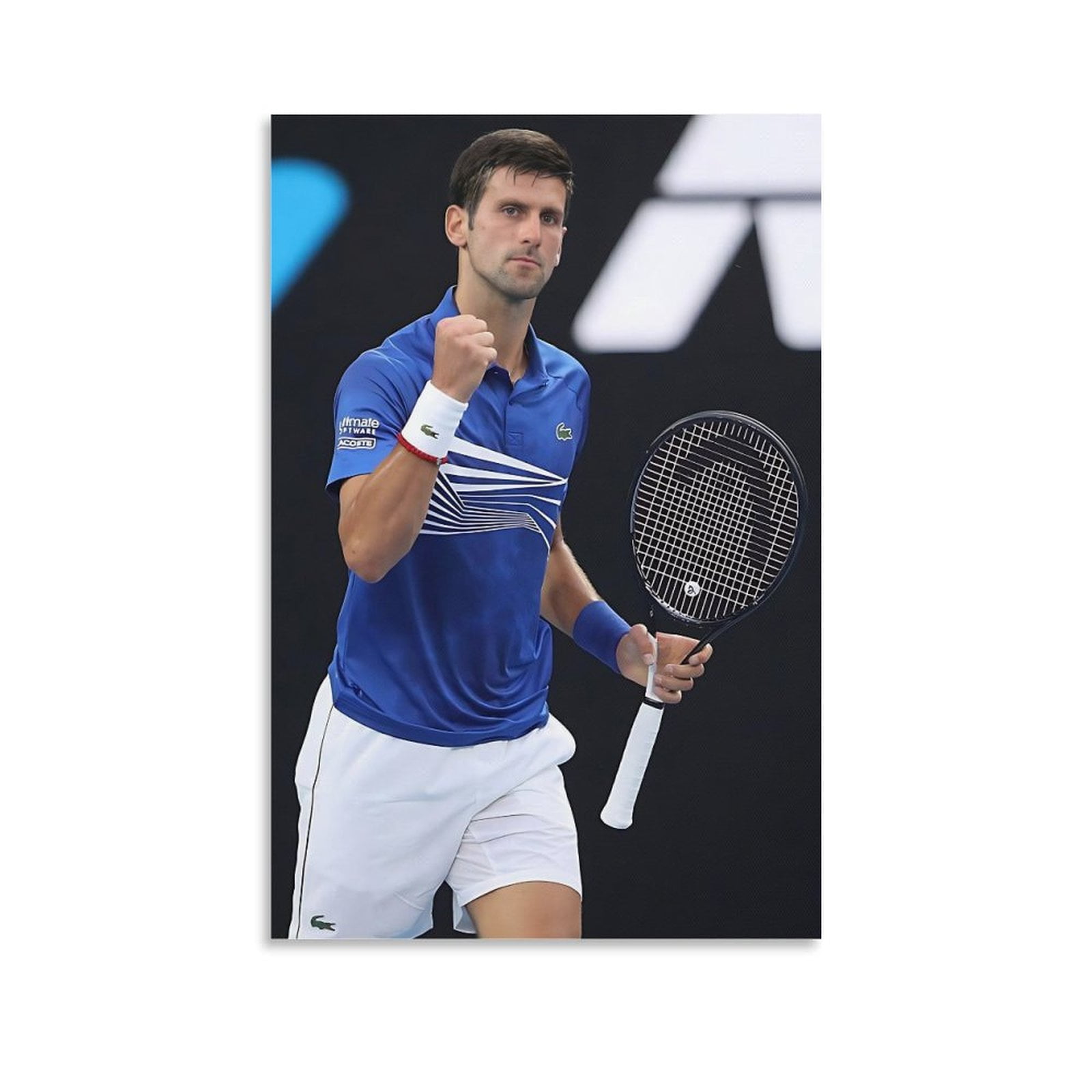 Novak Djokovic Athlete Poster Canvas Poster Wall Art Picture Prints ...
