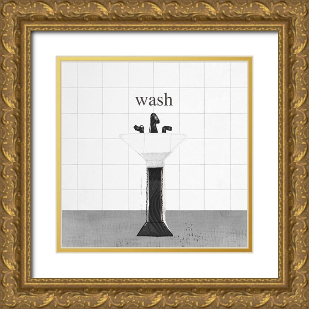 Novak, Rick 12x12 Gold Ornate Wood Framed with Double Matting Museum ...