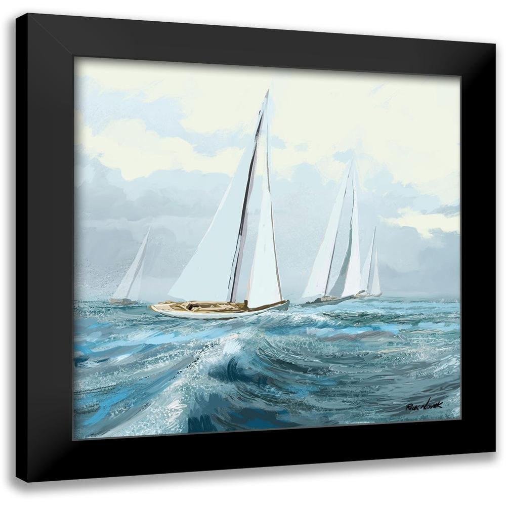 Novak, Rick 20x20 Black Modern Framed Museum Art Print Titled - Sailing ...