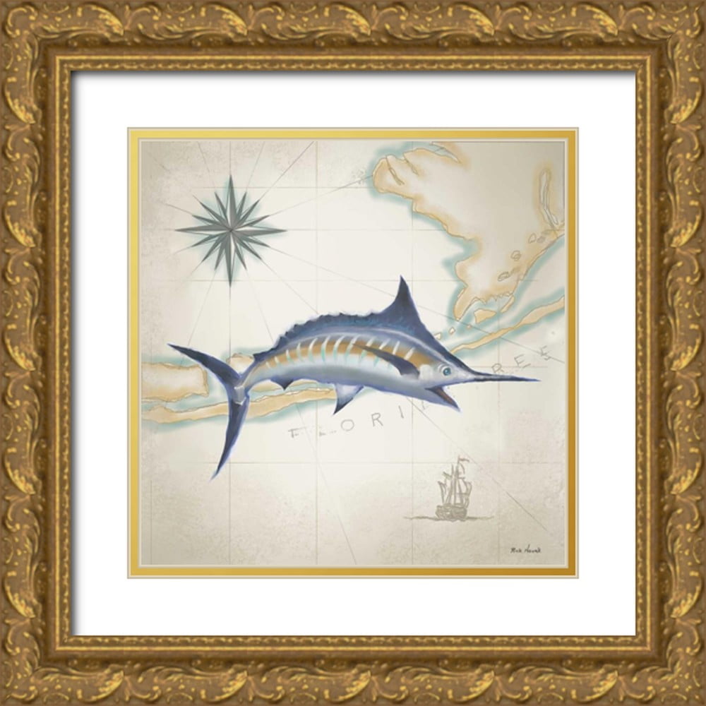 Novak, Rick 20x20 Gold Ornate Wood Framed with Double Matting Museum ...
