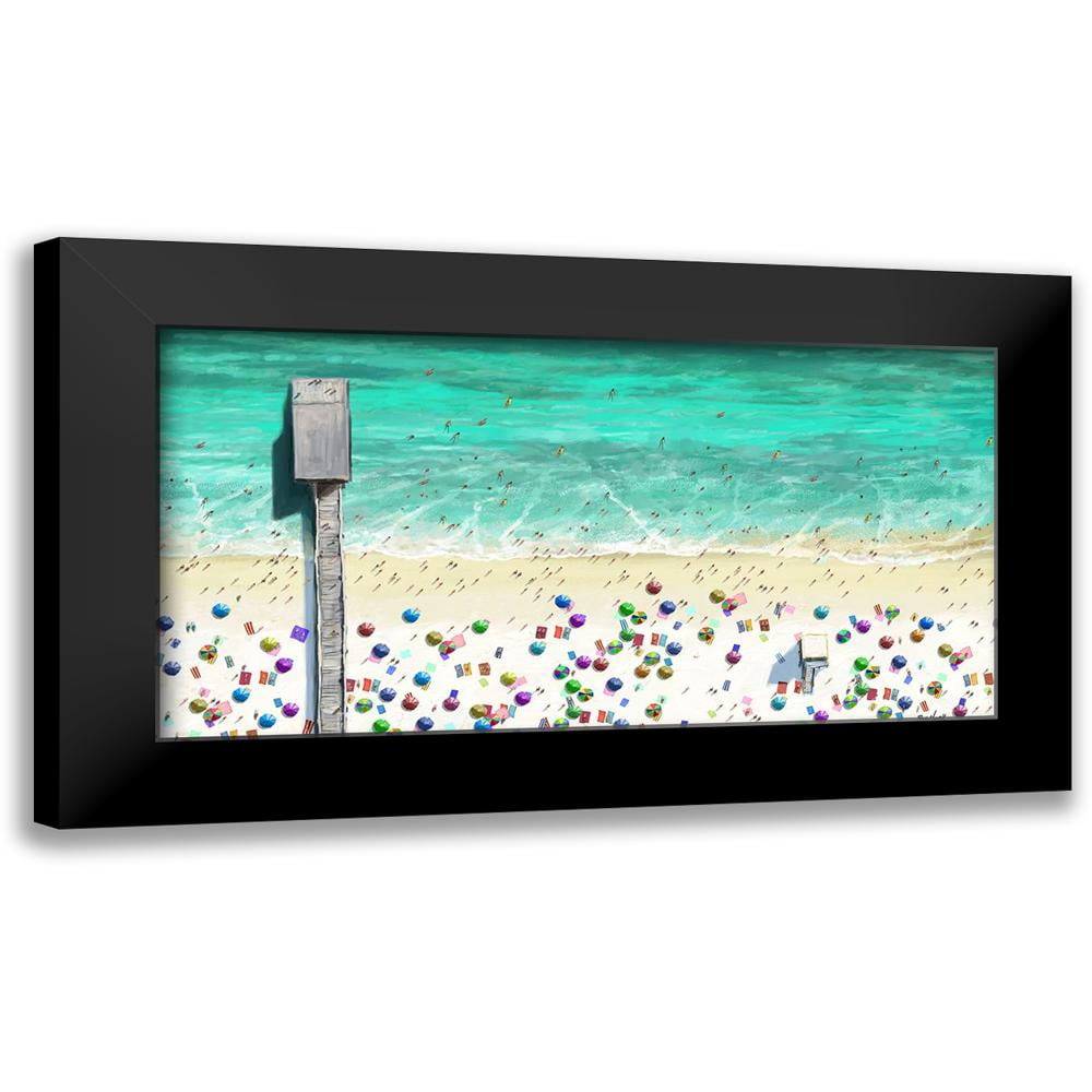 Novak, Rick 24x14 Black Modern Framed Museum Art Print Titled - Beach ...