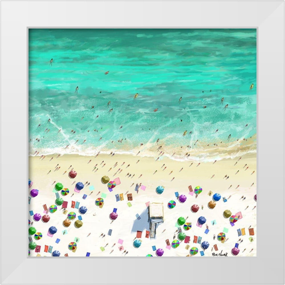 Novak, Rick 26x26 White Modern Wood Framed Museum Art Print Titled ...