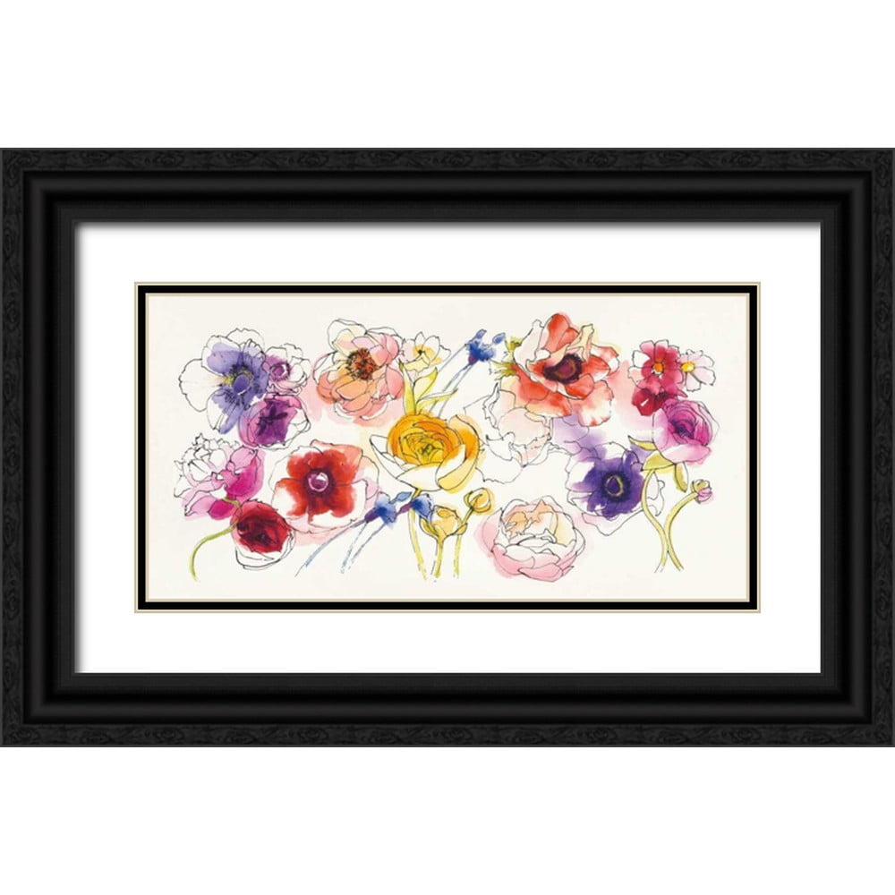 Novak, Shirley 18x11 Black Ornate Wood Framed with Double Matting ...