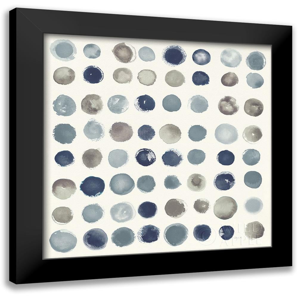 Novak, Shirley 20x20 Black Modern Framed Museum Art Print Titled - Spot of Rain Neutral ...