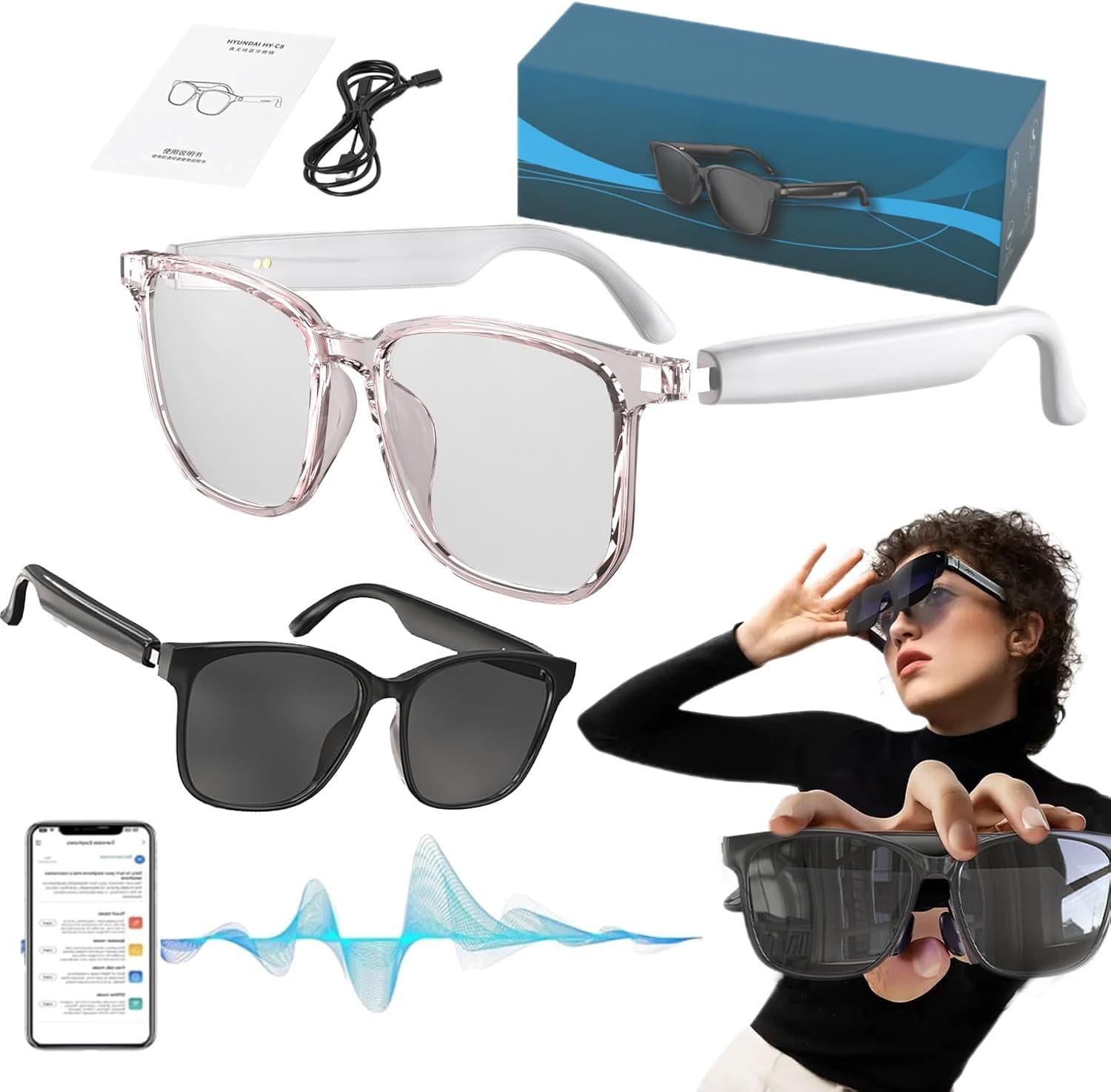 Novalens Glasses Translate, Real-Time Ai Translator for 144+ Languages, Andarex Translation ...