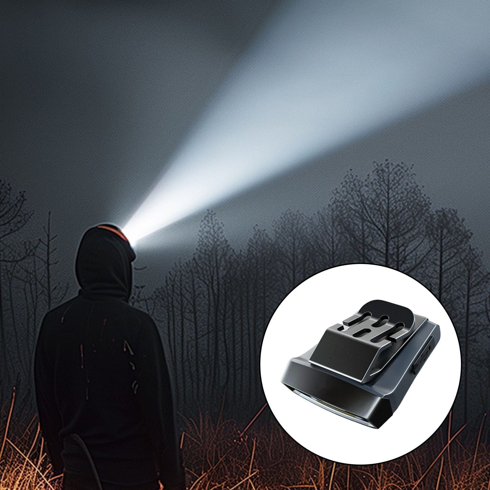 Novamily Fishing Headlamp with Motion Sensor Hands Cap Clip Light for ...