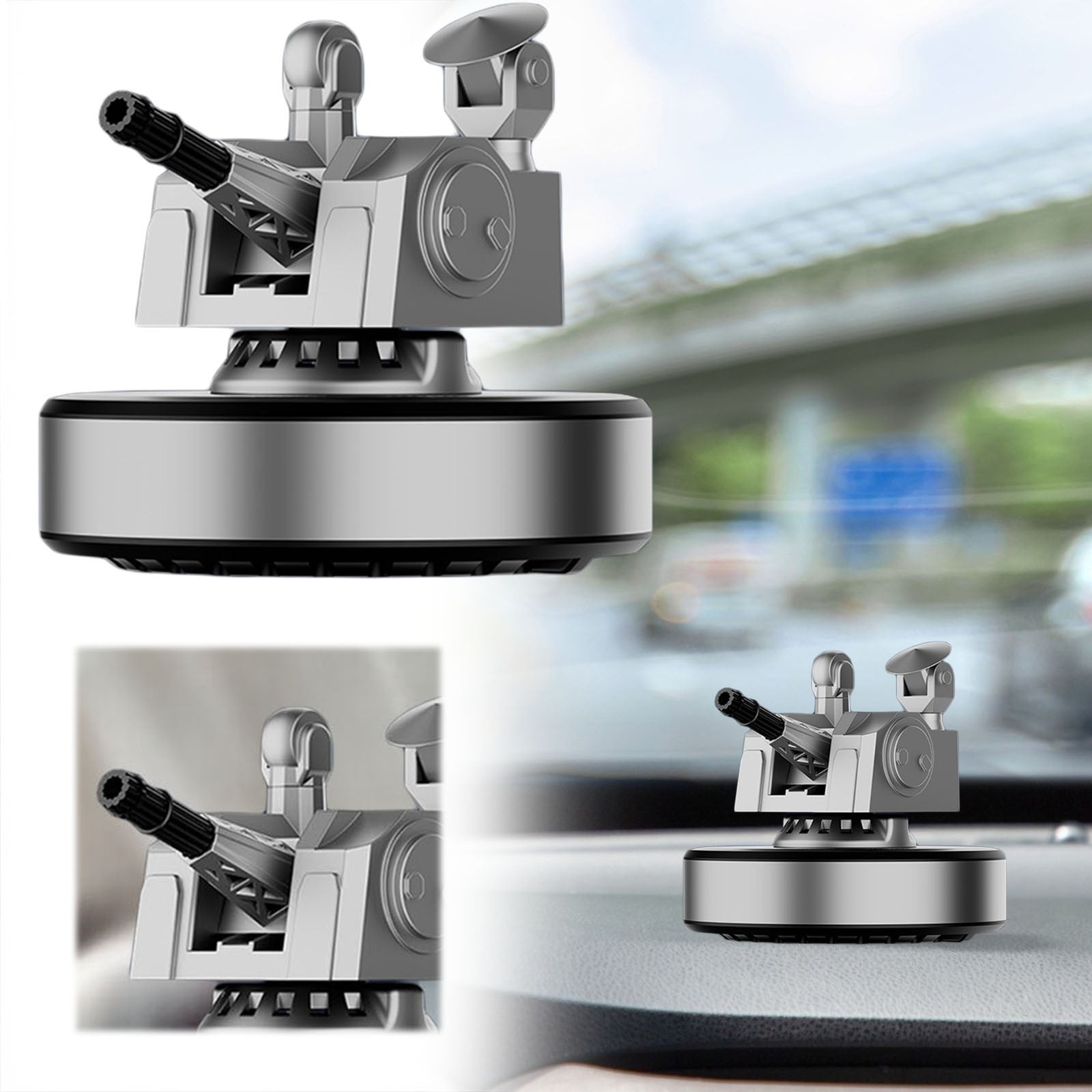 Novamily Solar Powered Rotating Tank Aromatherapy Stylish Ornament ...