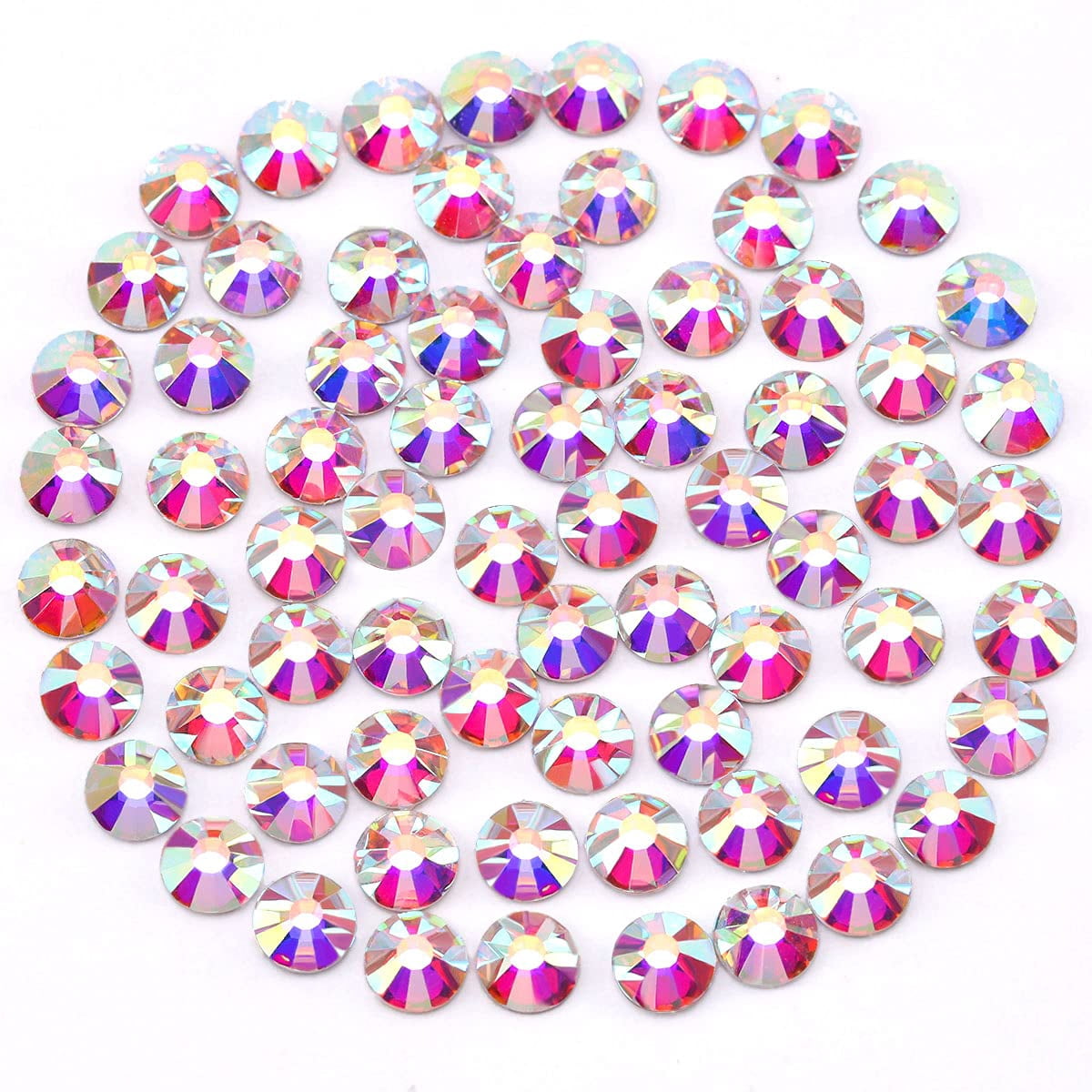 Novani Crystal Rhinestones, Flatback Loose Gemstones 288pcs Glass ...
