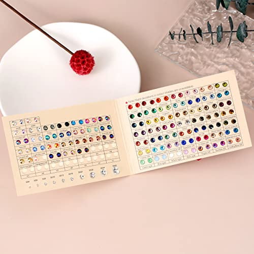 Novani Rhinestones Glass Rhinestones Crystal Color Chart Color Card ...