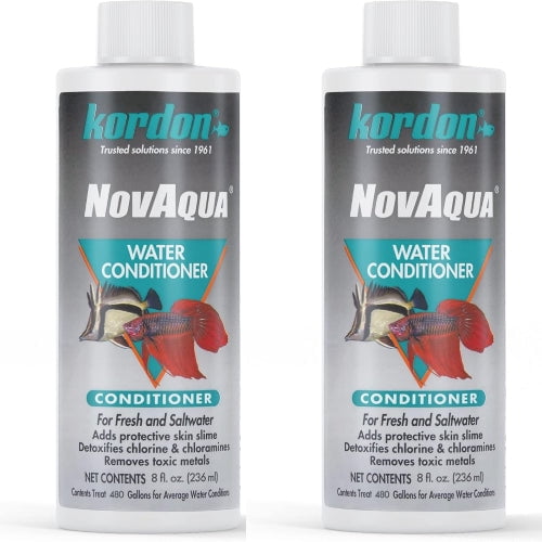 Novaqua Water Conditioner Aquariums & Ponds Fresh Saltwater 8 oz. 2 ...
