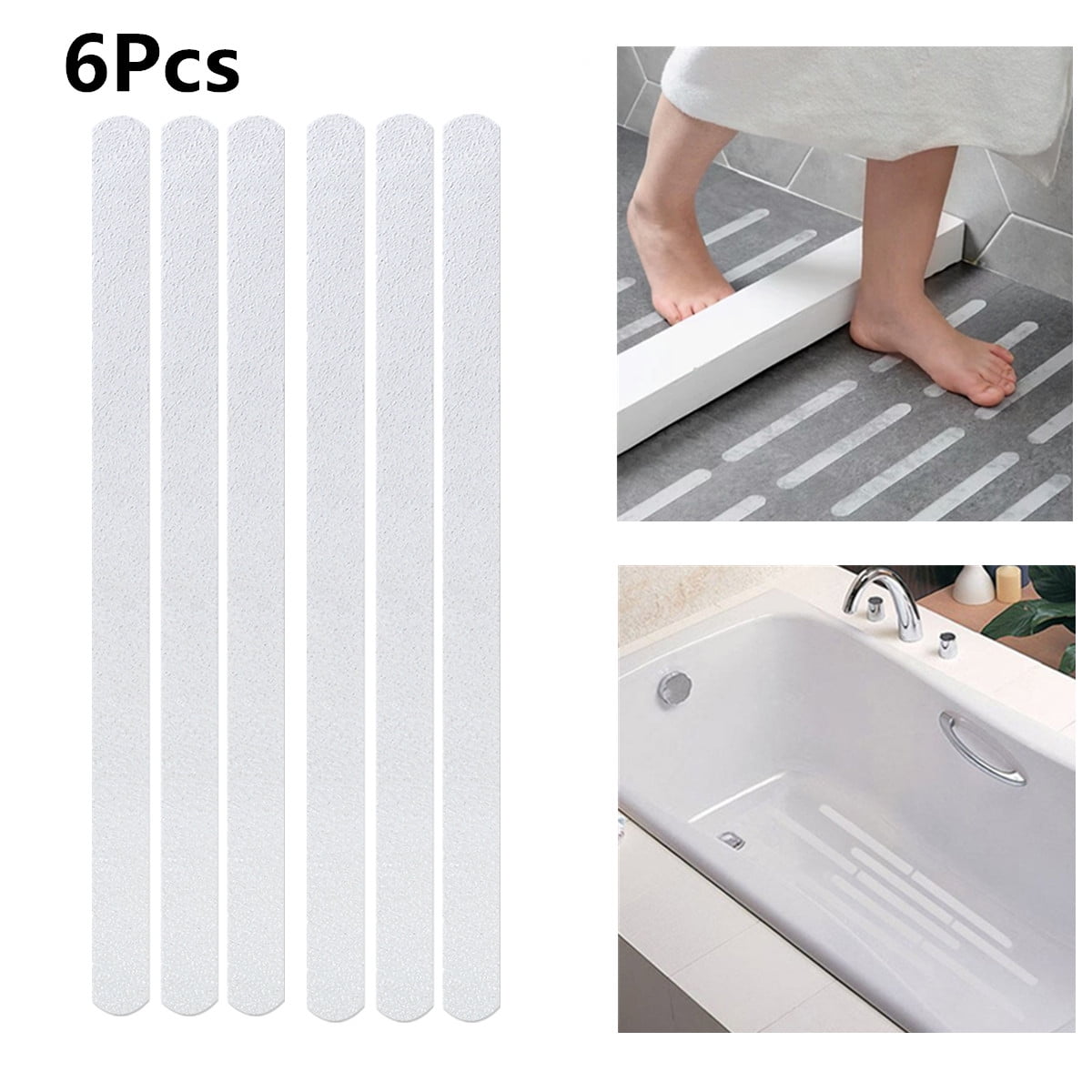 Novashion 12-Piece Strip Non-Slip Bath Appliques - Walmart.com