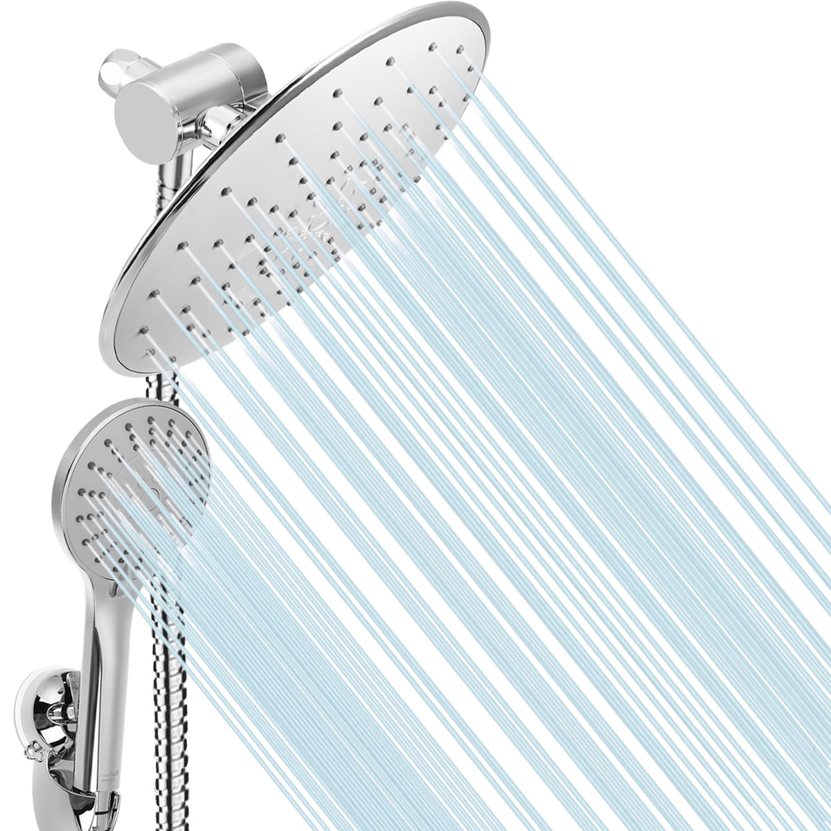 Novashion 9 inch Shower Head and Handheld Combo, Rainfall Dual Shower ...