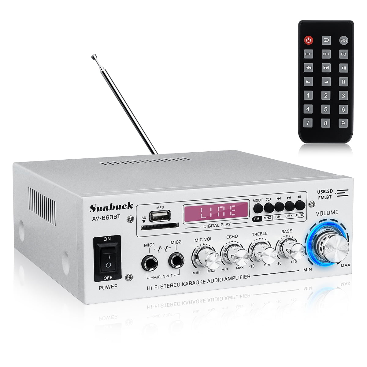Novashion Bluetooth 5.0 Power Amplifier, Stereo Radio Amp, Music Player ...
