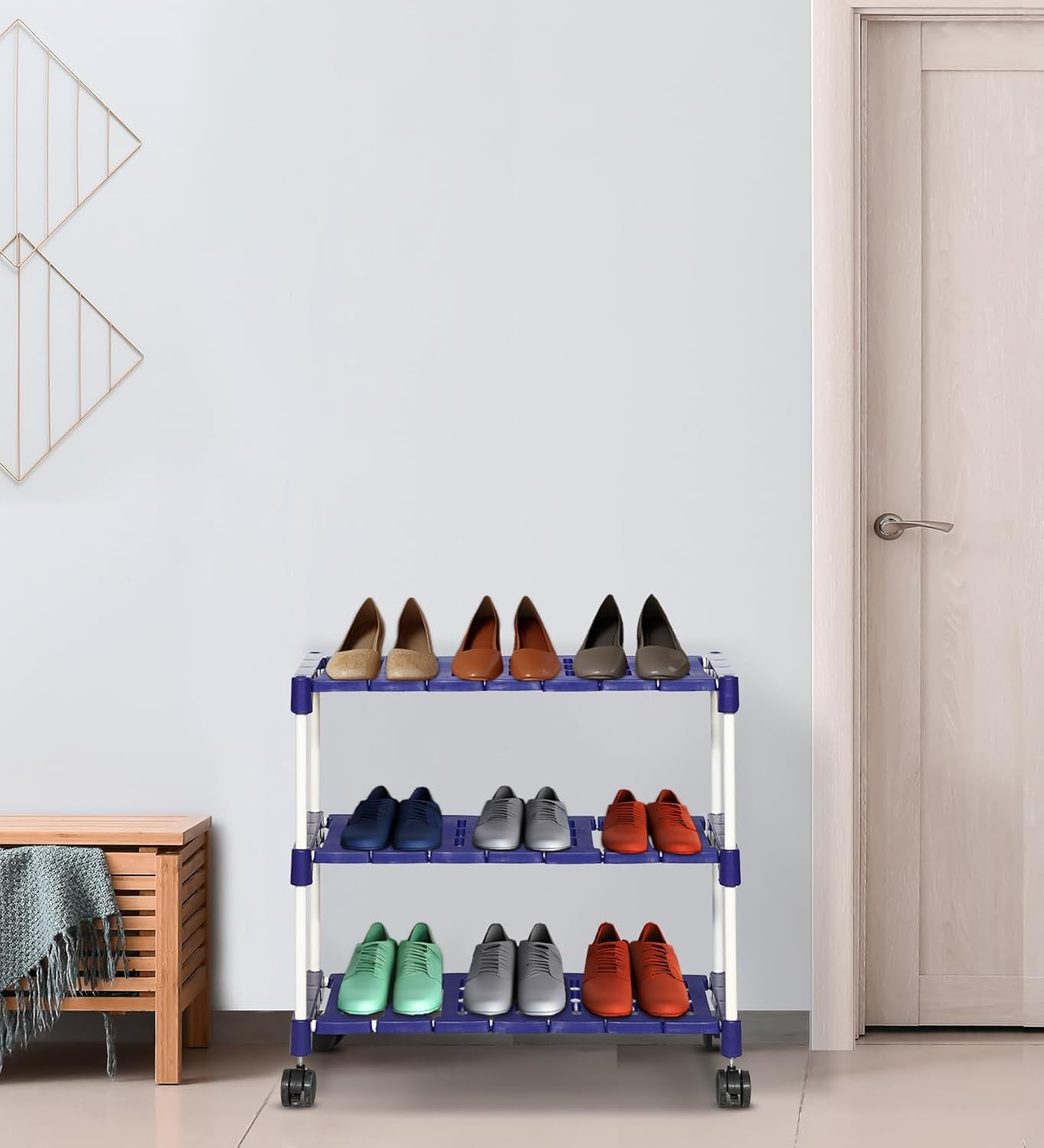 Novatic MultiPurpose Metal Heavy Duty Stand Countertop Shoe Rack 3 ...