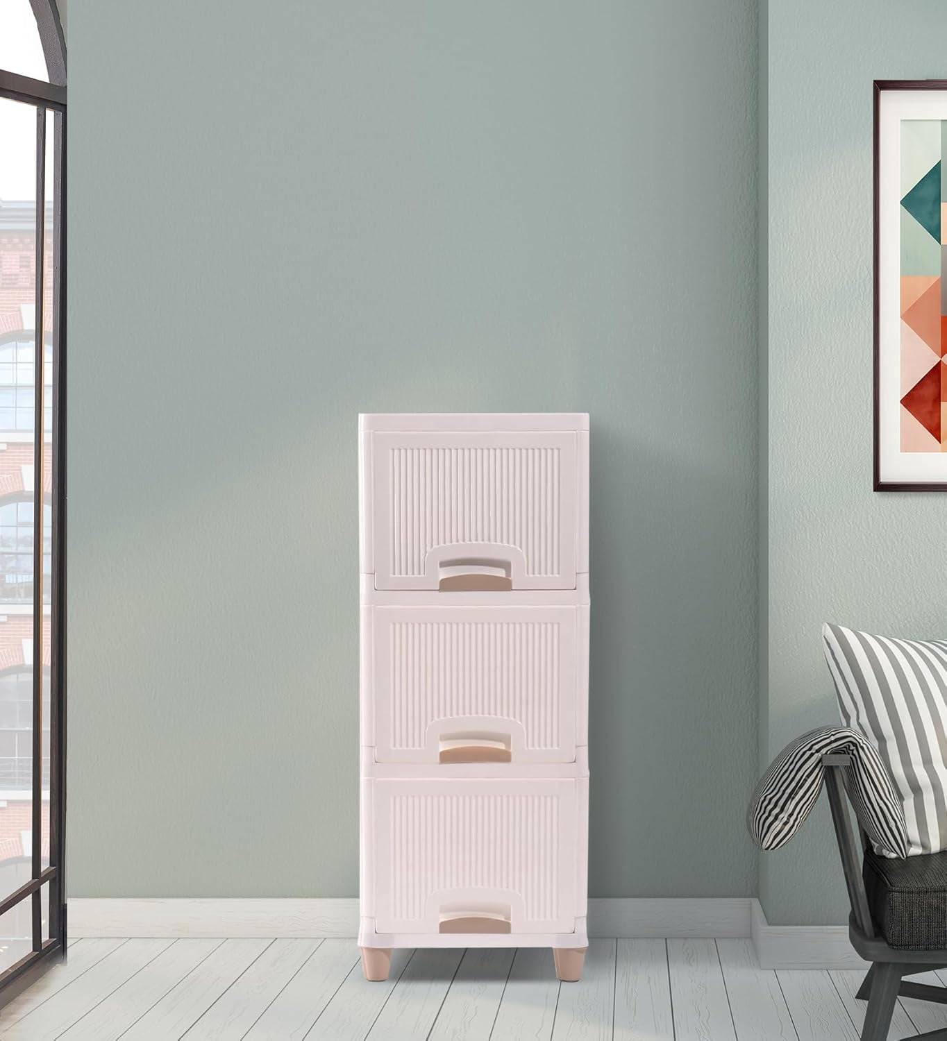 Novatic Plastic Cabinet for Storage Foldable Wardrobe for Clothes Cloth ...