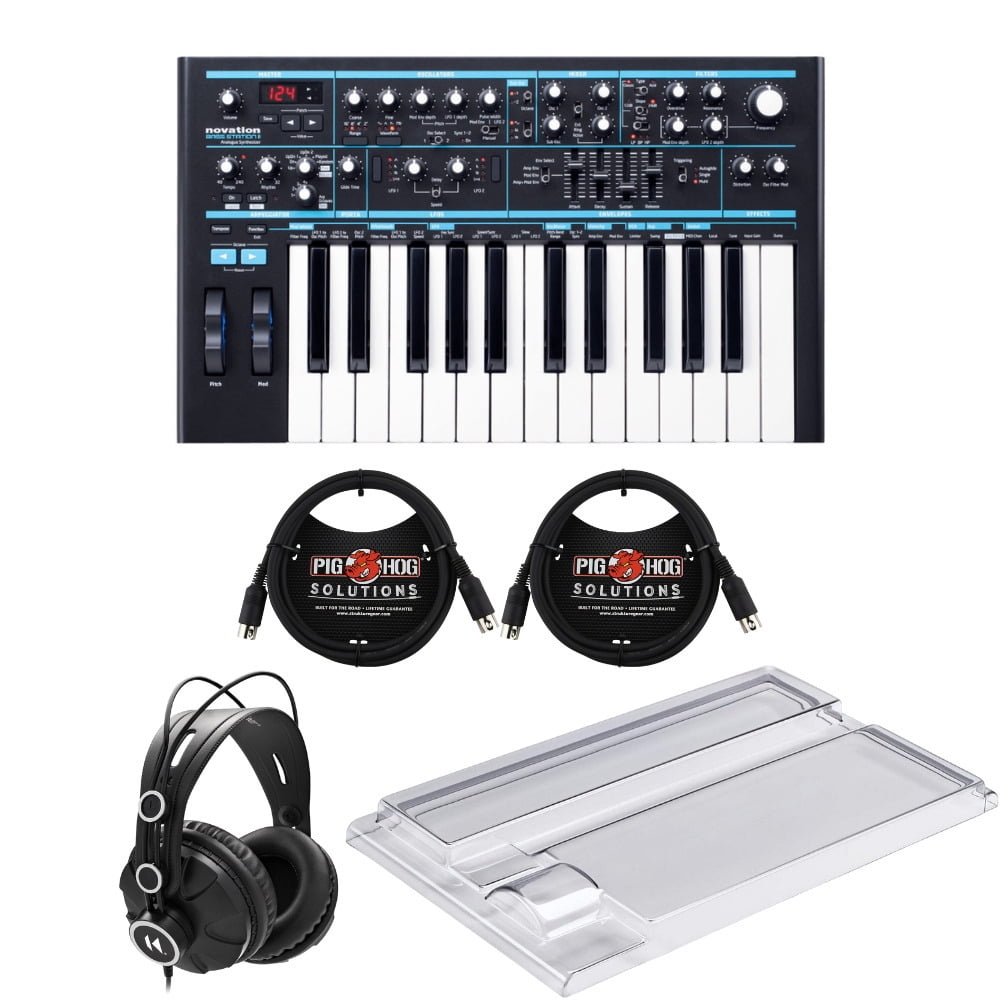 Novation Bass Station II Synthesizer with Analog Sound with Hard Cover ...