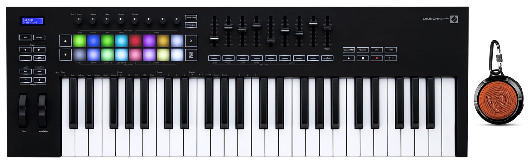 Novation Launchkey 49 MK3 49-Key USB MIDI DJ Keyboard Controller+Home ...