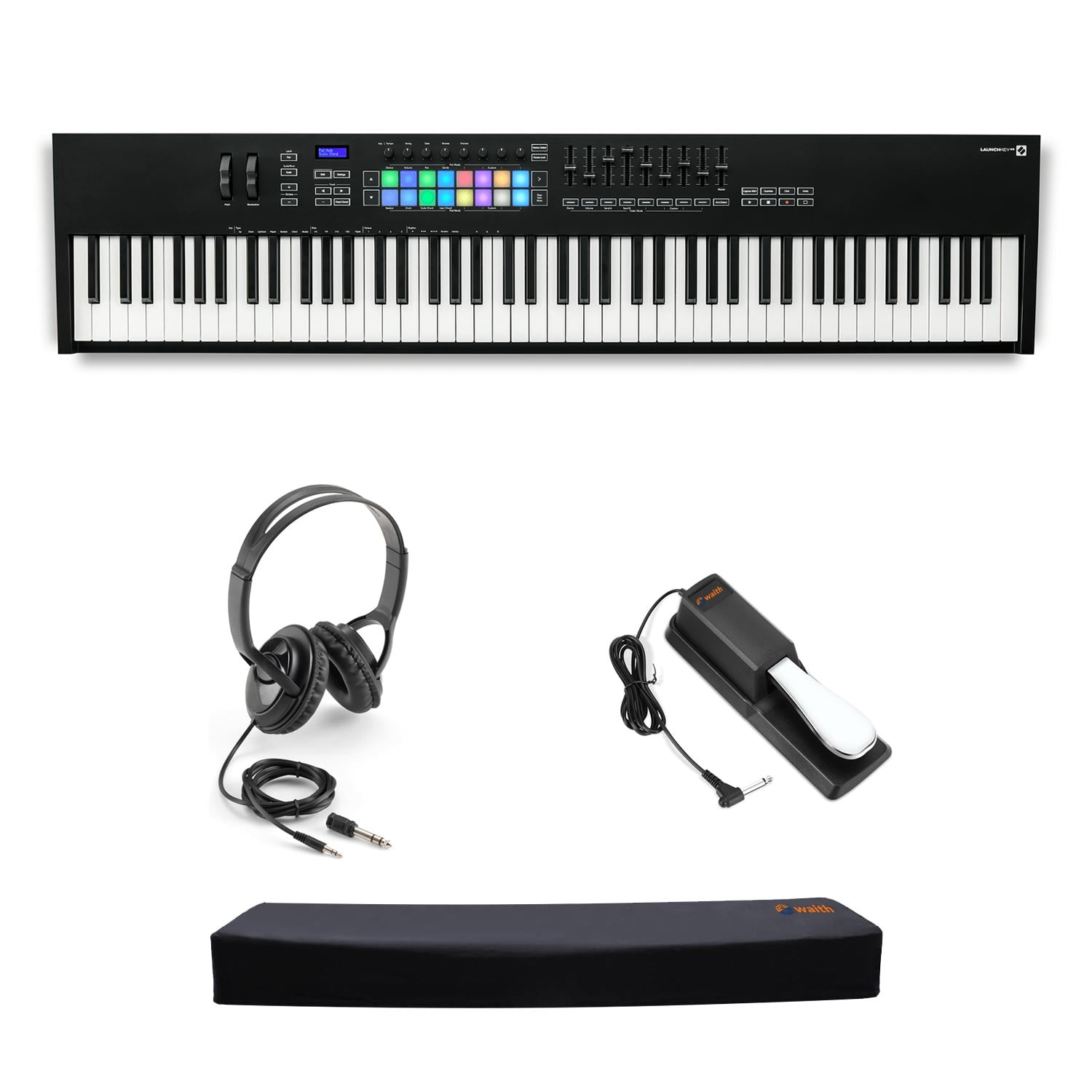 Novation Launchkey 88 MK3 Full-Size 88-Key USB MIDI Keyboard Controller ...
