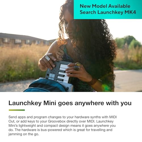 Novation Launchkey Mini [MK3] — Portable 25-Key, USB, MIDI Keyboard ...