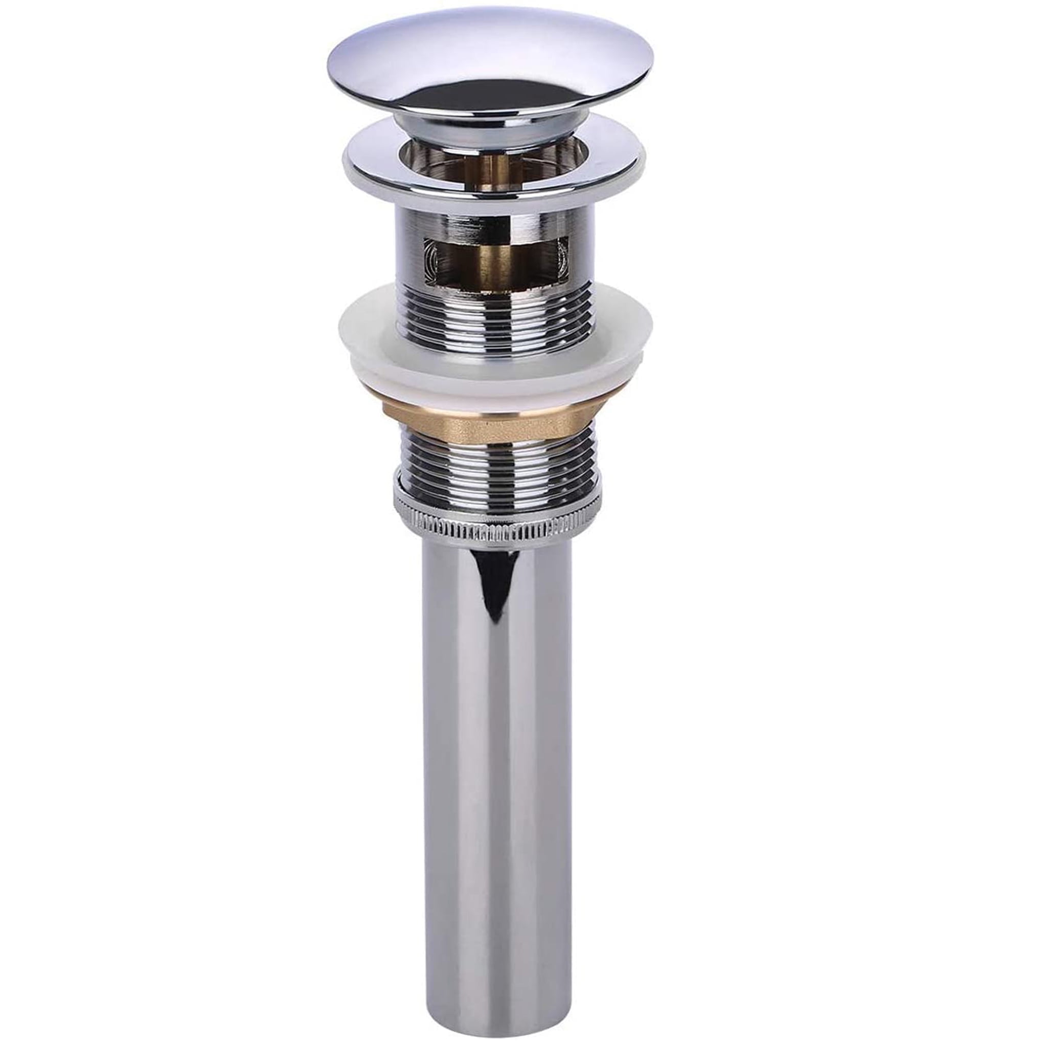 Novatto PUD-CH-O Pop-Up Drain with Overflow, Chrome - Walmart.com