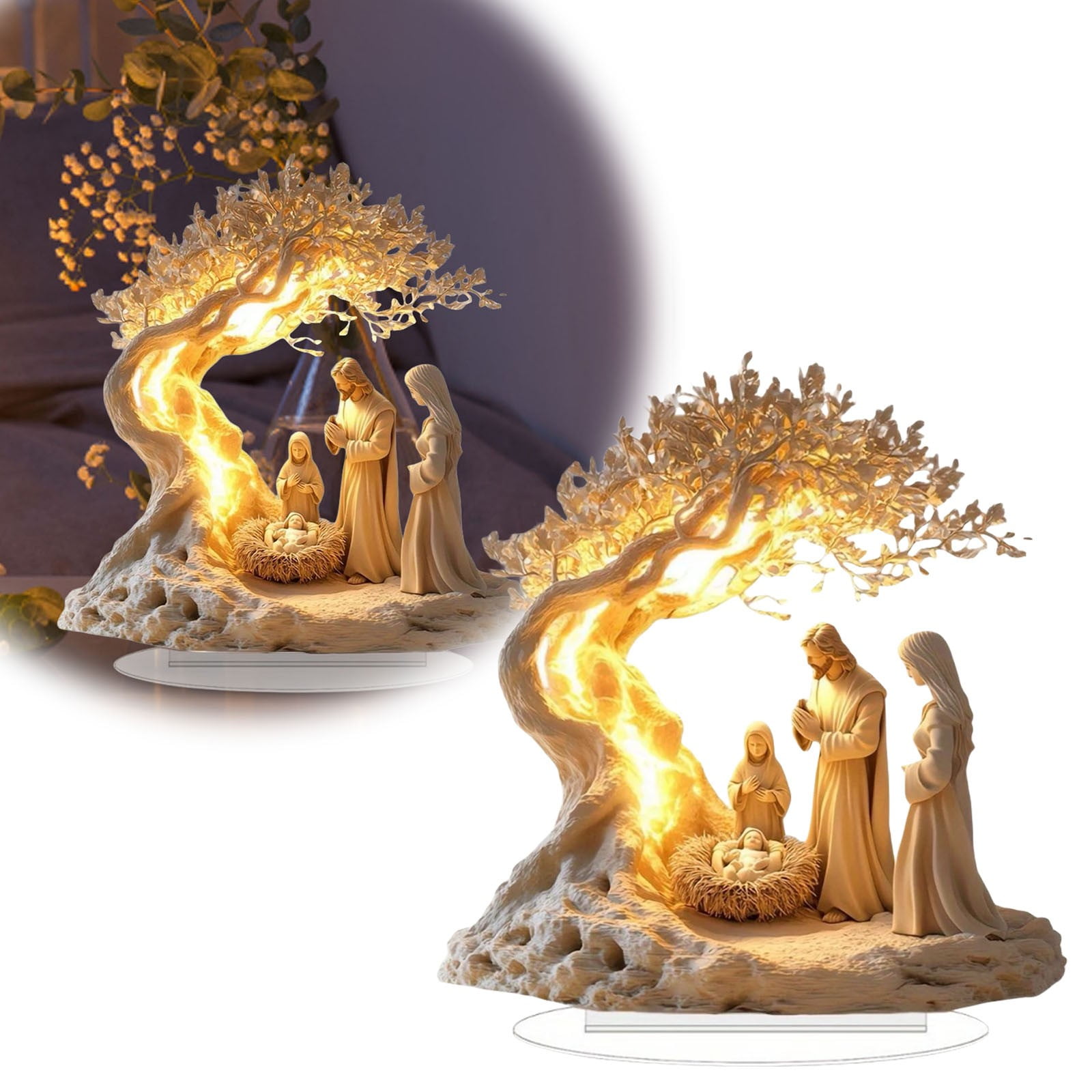Novazen 2D Jesus Birth Figurine Christmas Statue Gift Collection for ...