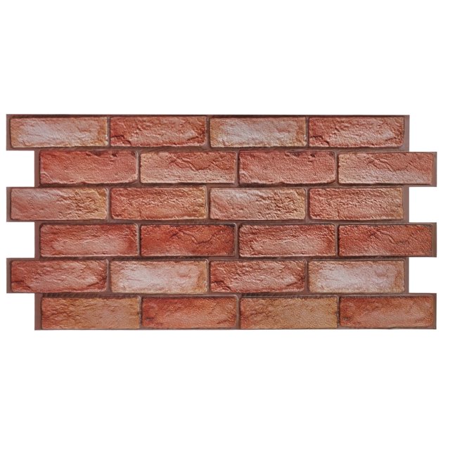 Novecrafto 3D Wall Panels 37.8’’ x 18.9’’ PVC Decorative Brown Brick ...