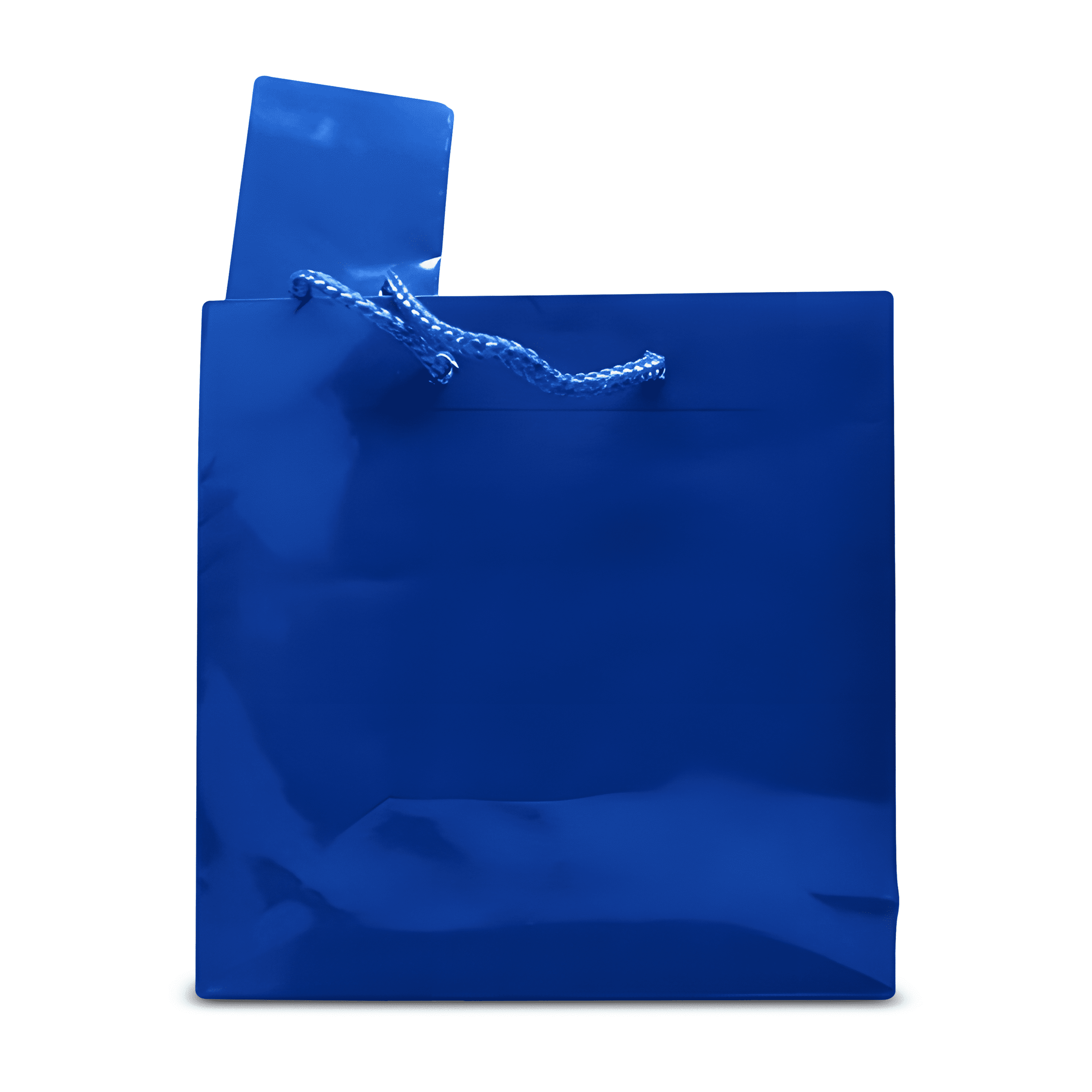 Novel Box 10 Pack Navy Glossy Laminated Gift Bags with Handle 6.5x3.5x6 ...