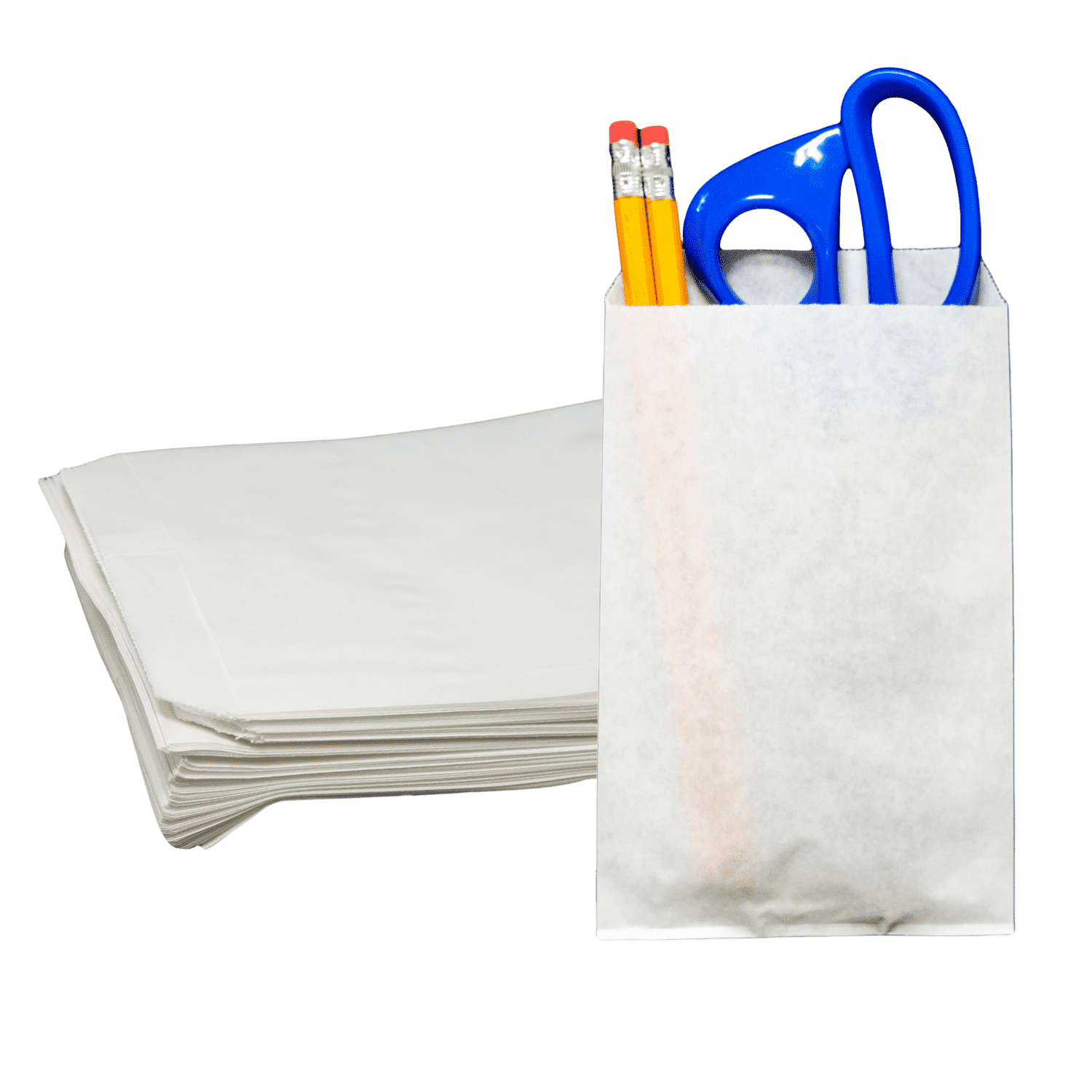 Novel Box 100-Pack Plain White Print Flat Paper Bags 5x7 Inches, Gift ...