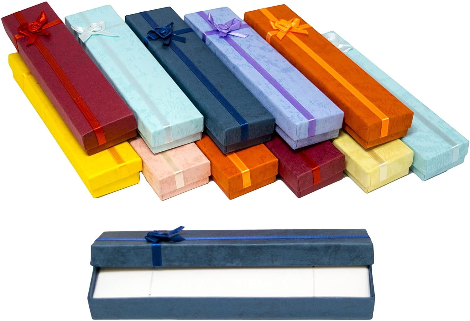 Novel Box Cardboard Jewelry Bracelet Gift Boxes with Rosebug Bows in ...