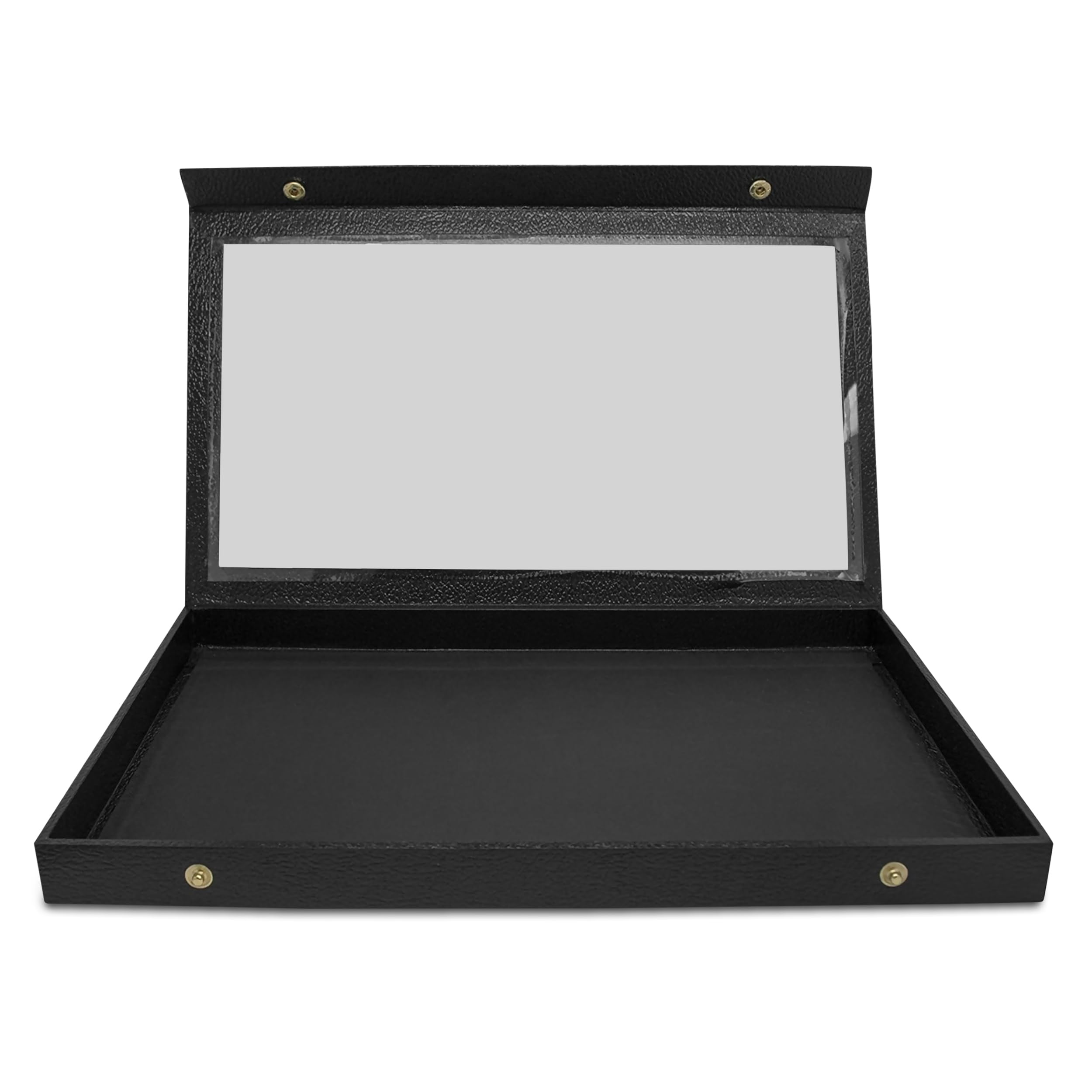 Novel Box Jewelry Display Case Black Leatherette 14.75x8.25x1.15 Large ...