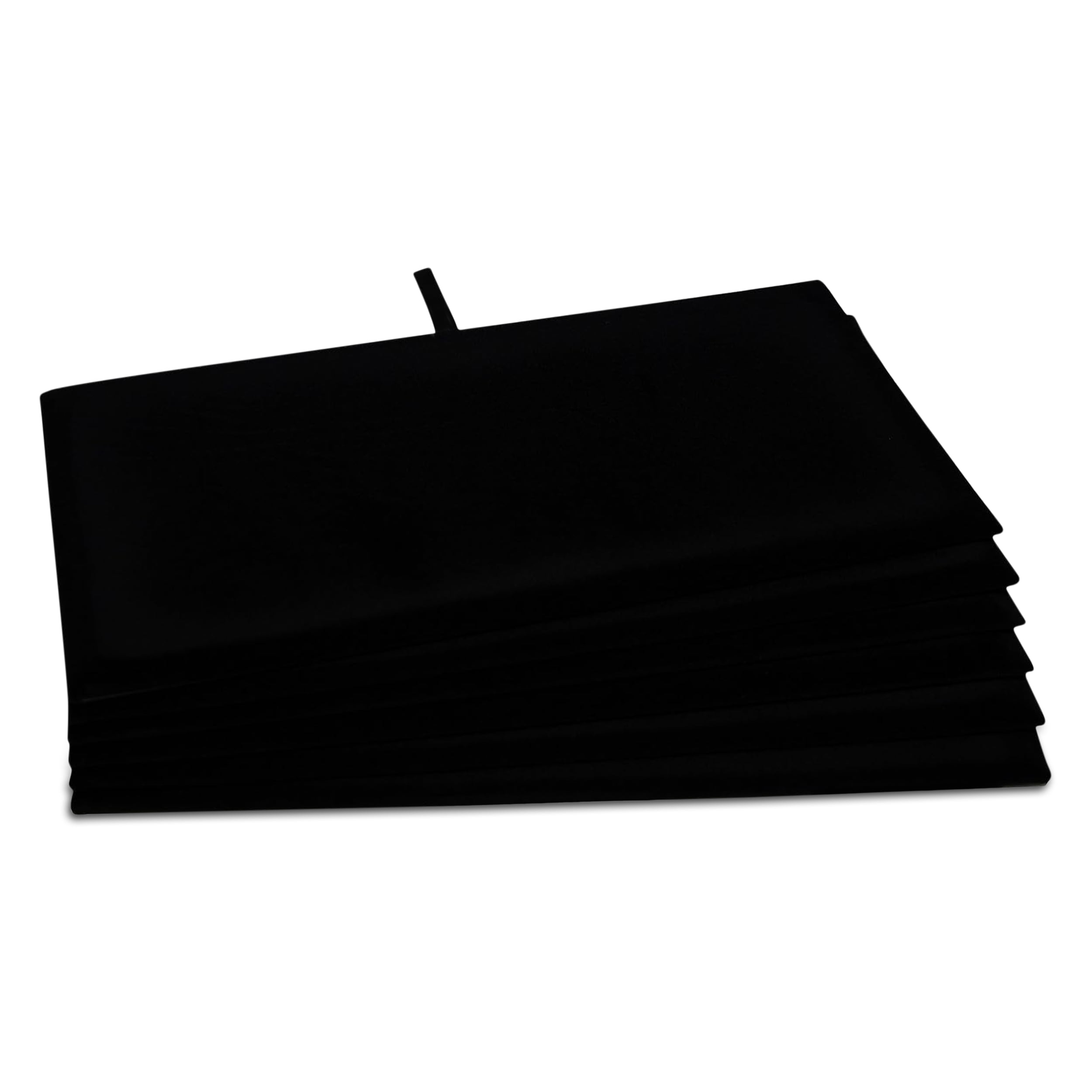 Novel Box 6 Pack Black Jewelry Display Velvet Pads 14.12x7.62 Inches ...
