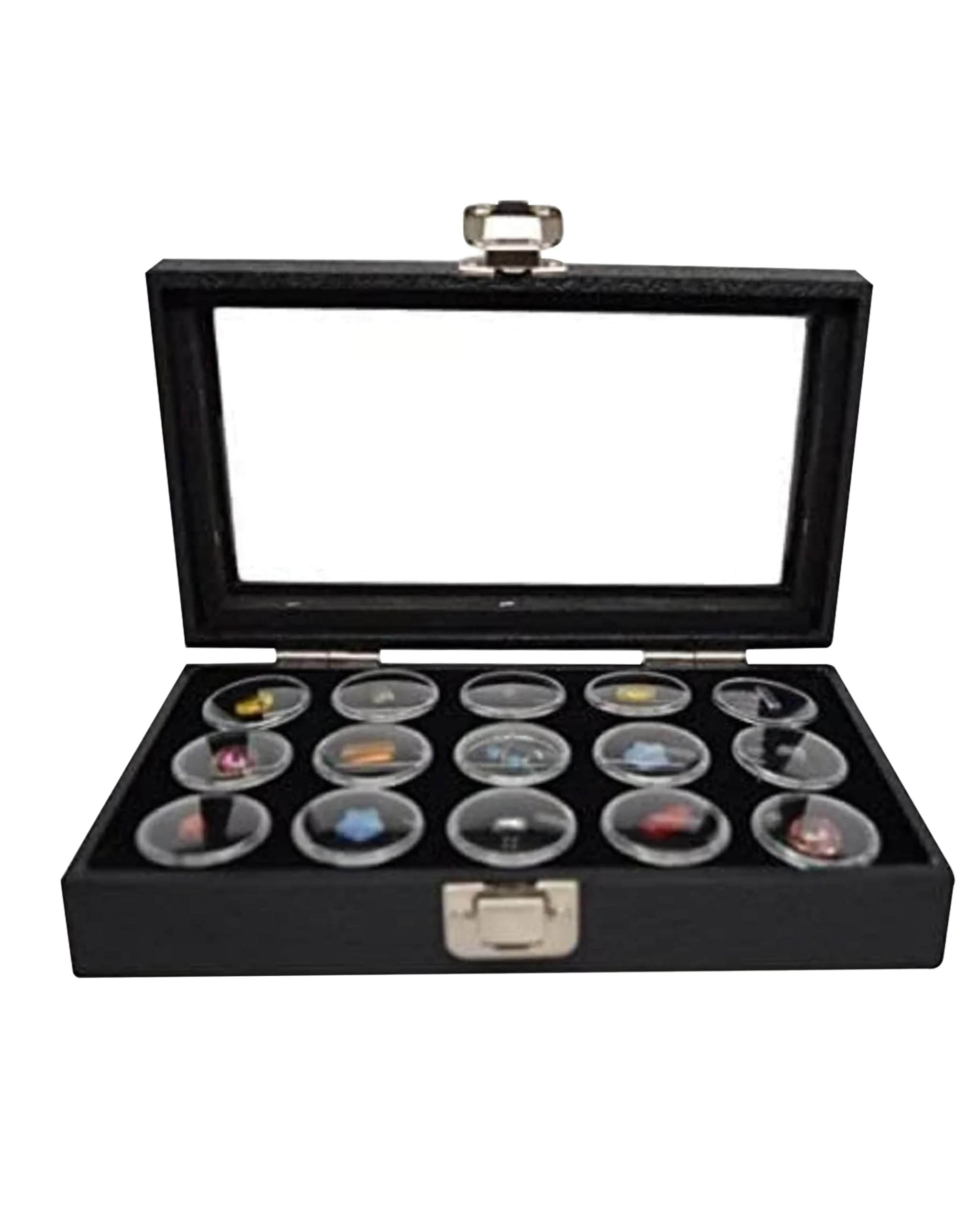 Novel Box Jewelry Display Case 14.75x8.25x2.1 with Metal Clasp + 15 ...
